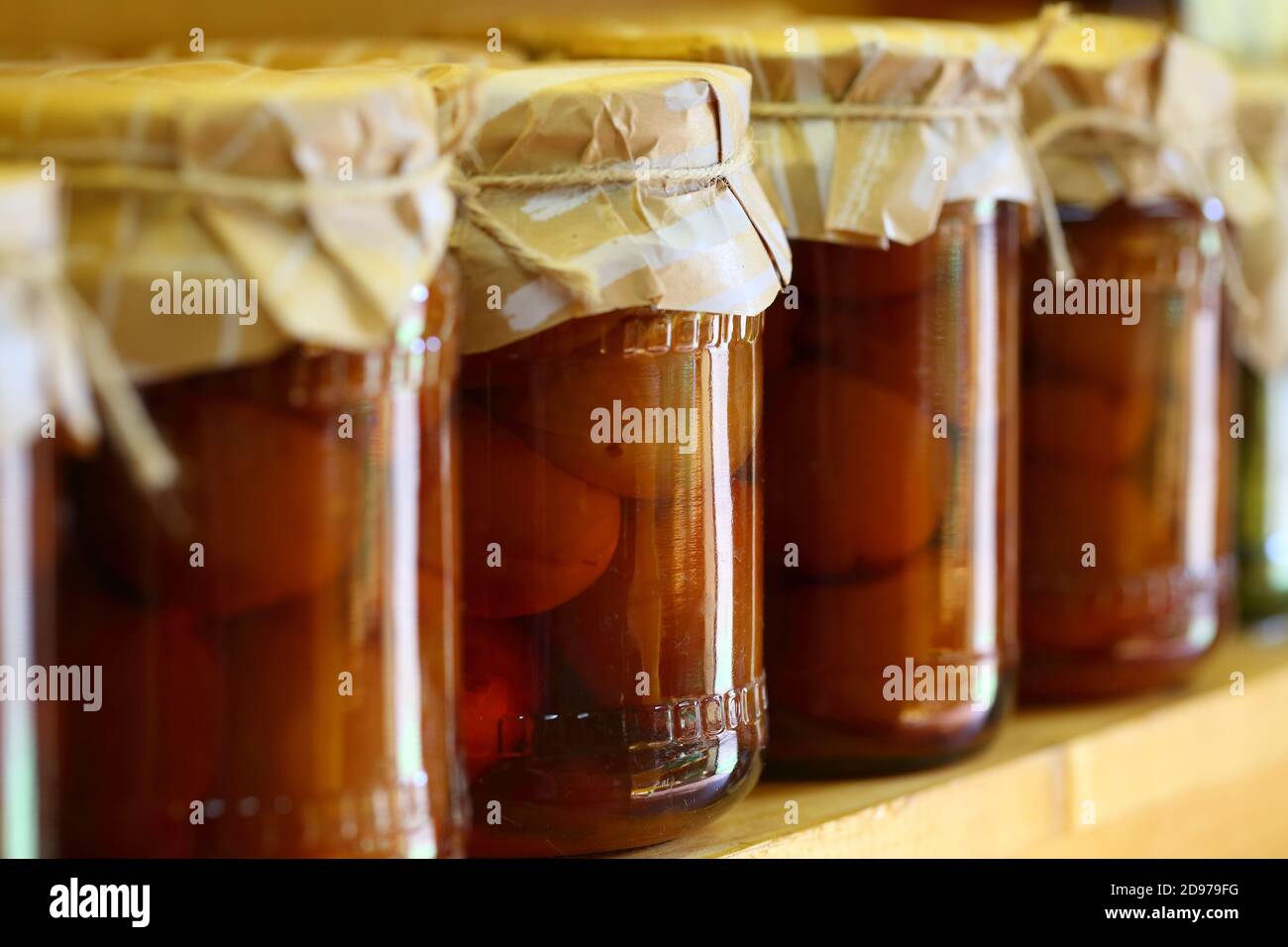 Sale of jam in the store Stock Photo - Alamy