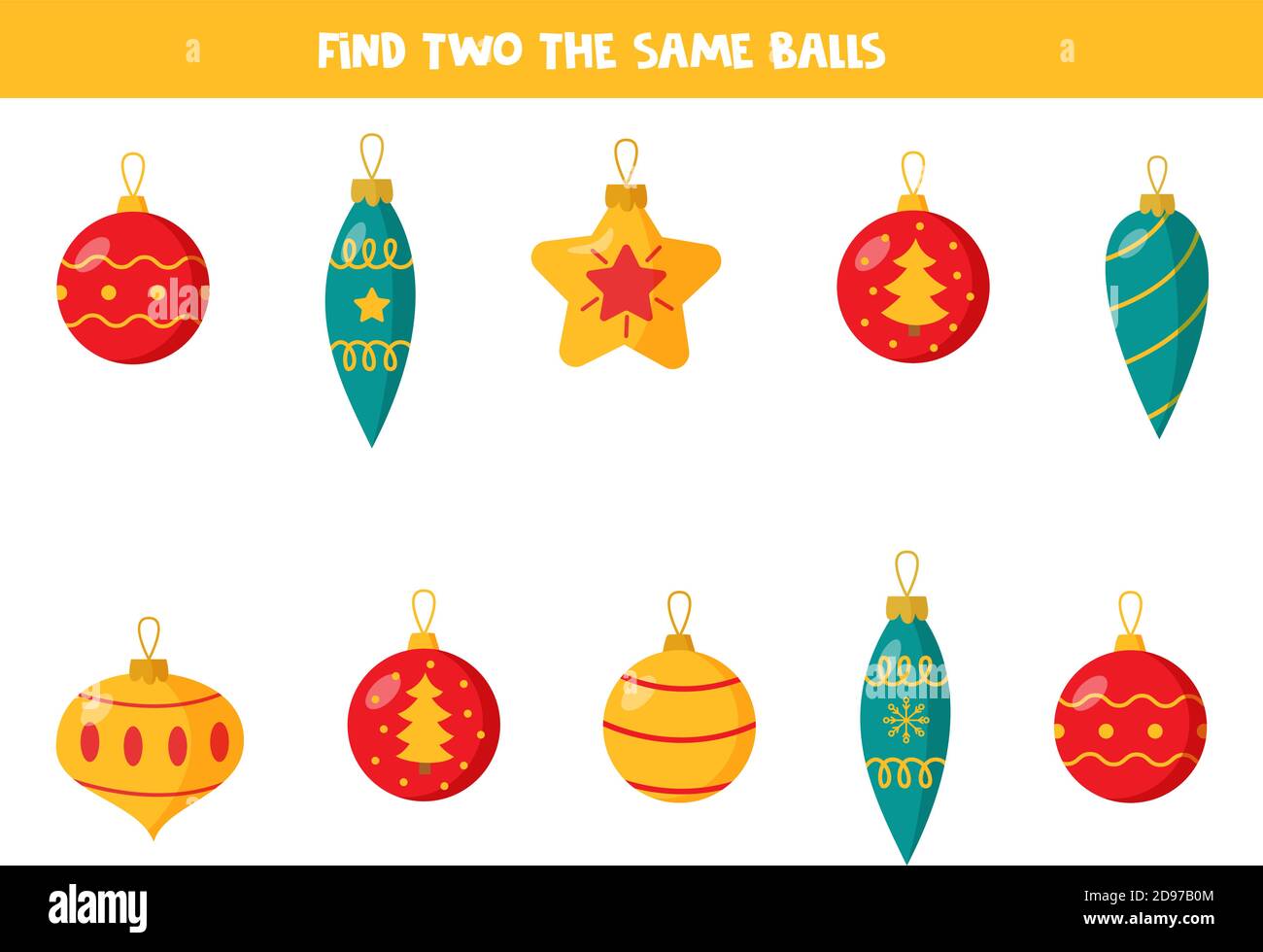 Educational kids game find Stock Vector Images - Alamy