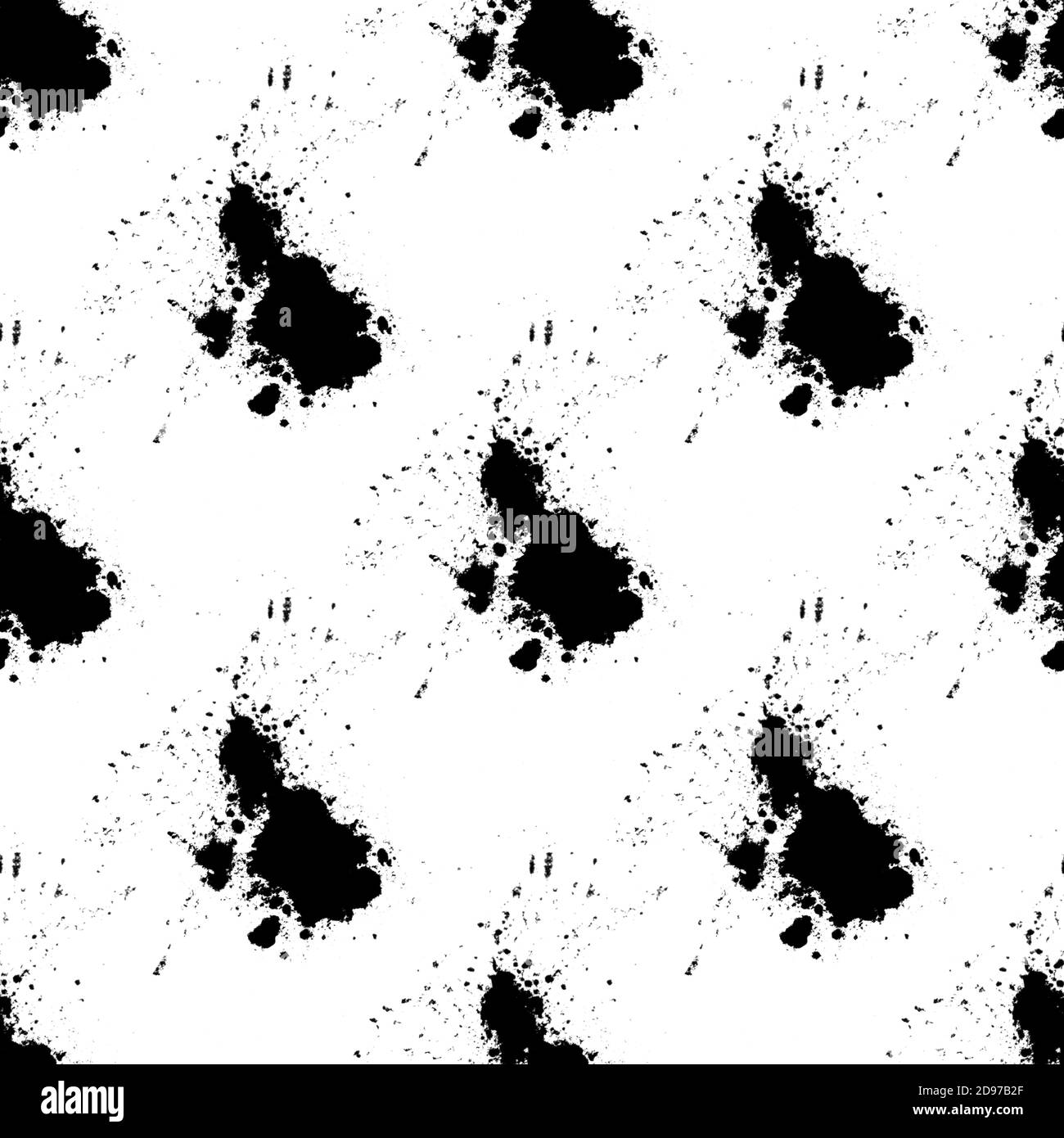 set of black splashes with splashes isolated on white background Stock ...