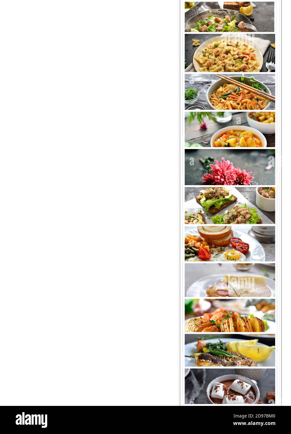 English food collage Cut Out Stock Images & Pictures - Alamy