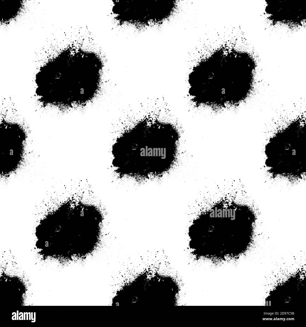 set of black splashes with splashes isolated on white background Stock ...