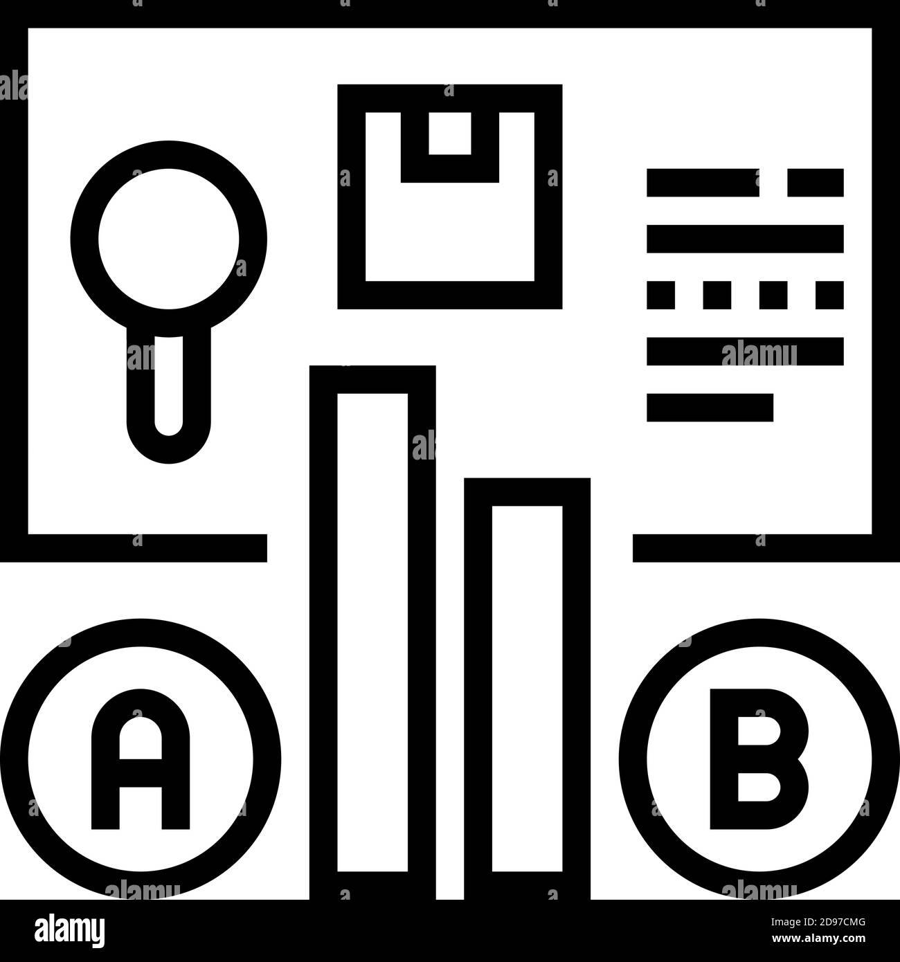 comparison market line icon vector illustration sign Stock Vector Image ...