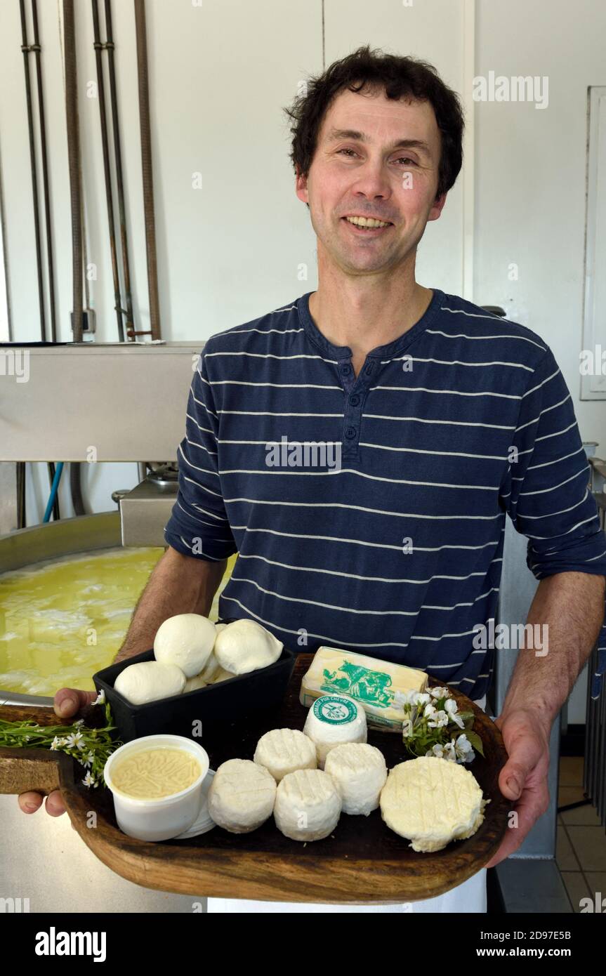 Dairy products, buffalo milk mozzarella, goat cheese, cancoillotte and ...