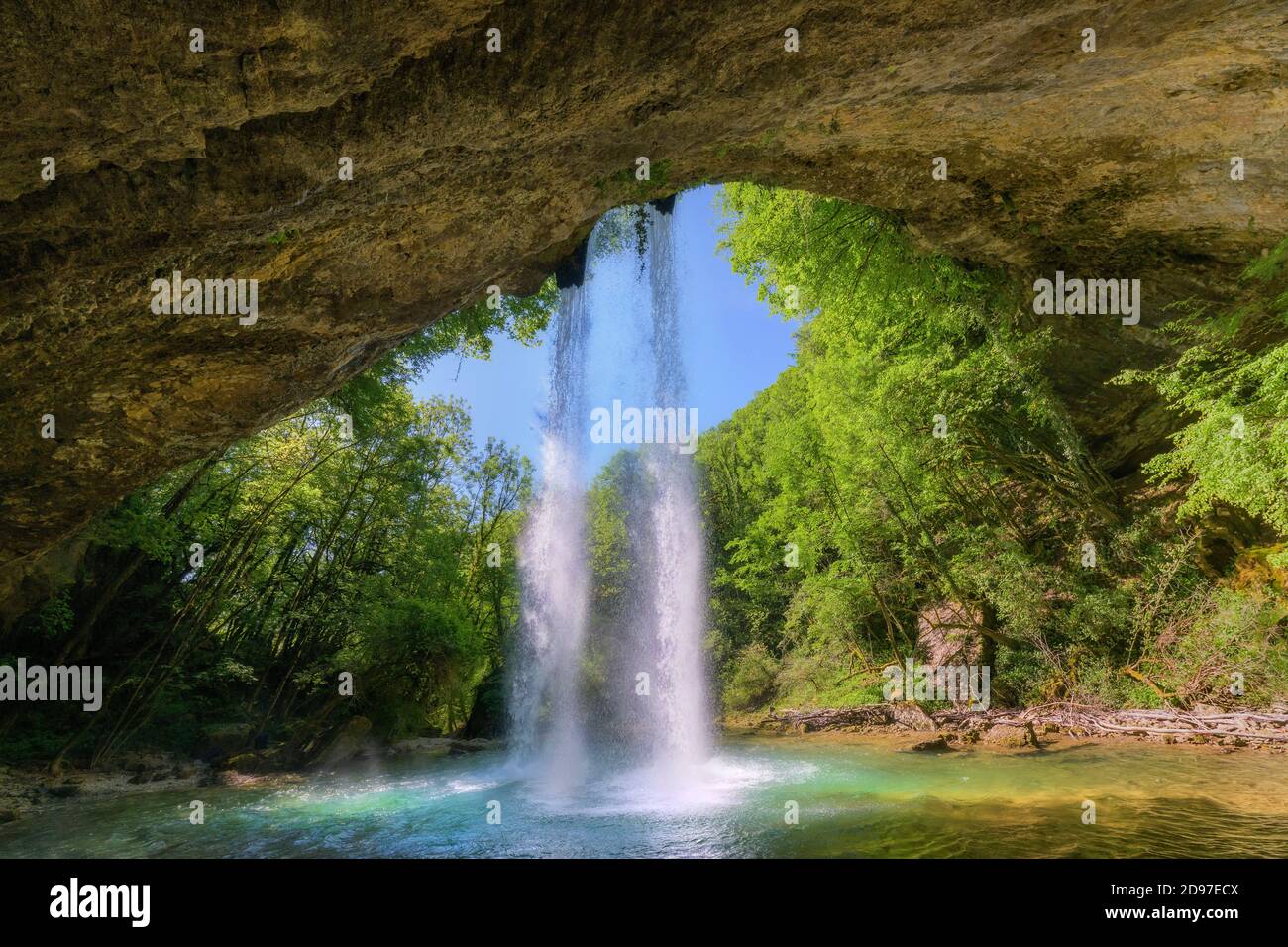 Cascade de la Dorche, in the Bugey, Ain, France Stock Photo - Alamy