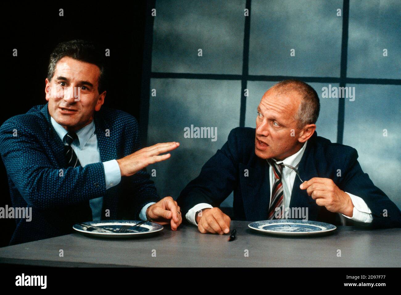 l-r: Henry Goodman and Steven Berkoff in KVETCH by Steven Berkoff at ...