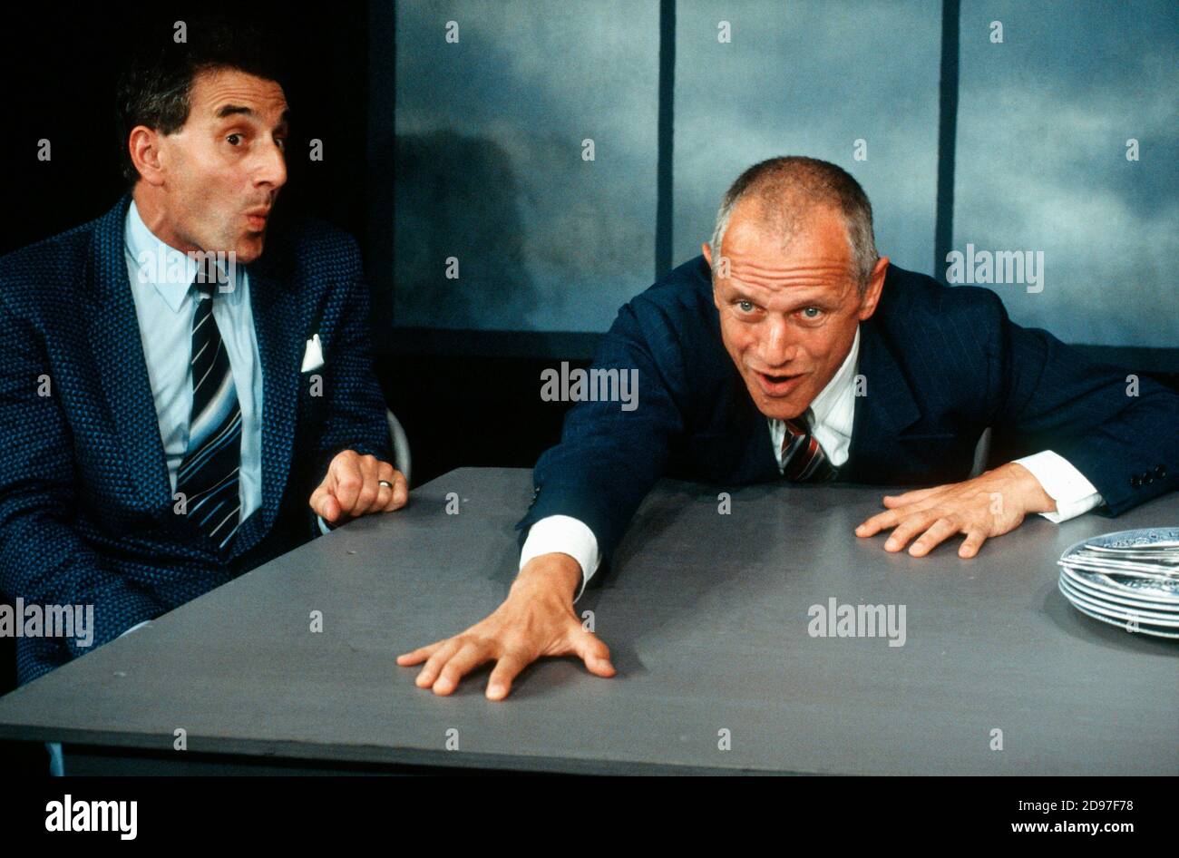 l-r: Henry Goodman and Steven Berkoff in KVETCH by Steven Berkoff at ...