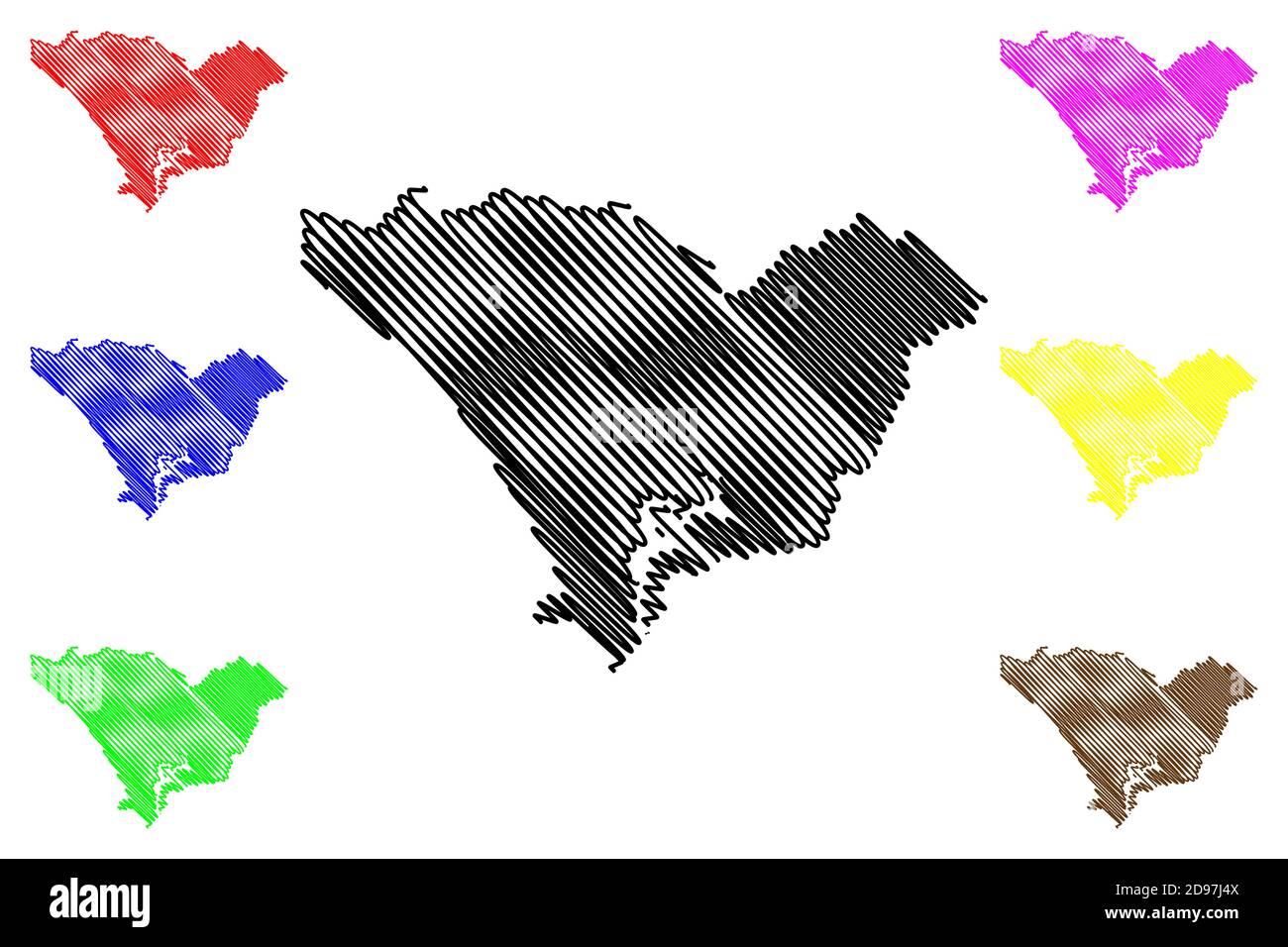 Map of campbellsville Stock Vector Images - Alamy