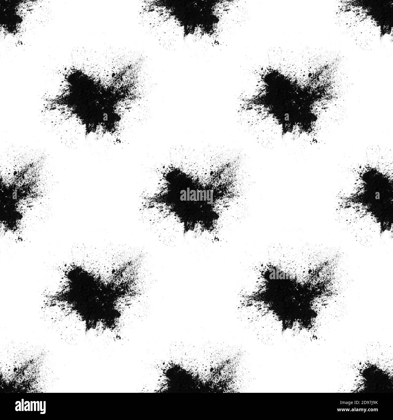 set of black splashes with splashes isolated on white background Stock ...