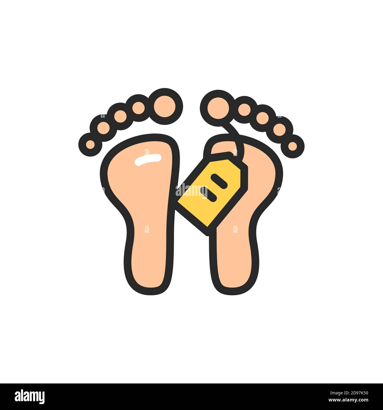 Mortuary tag icon Stock Vector Images - Alamy