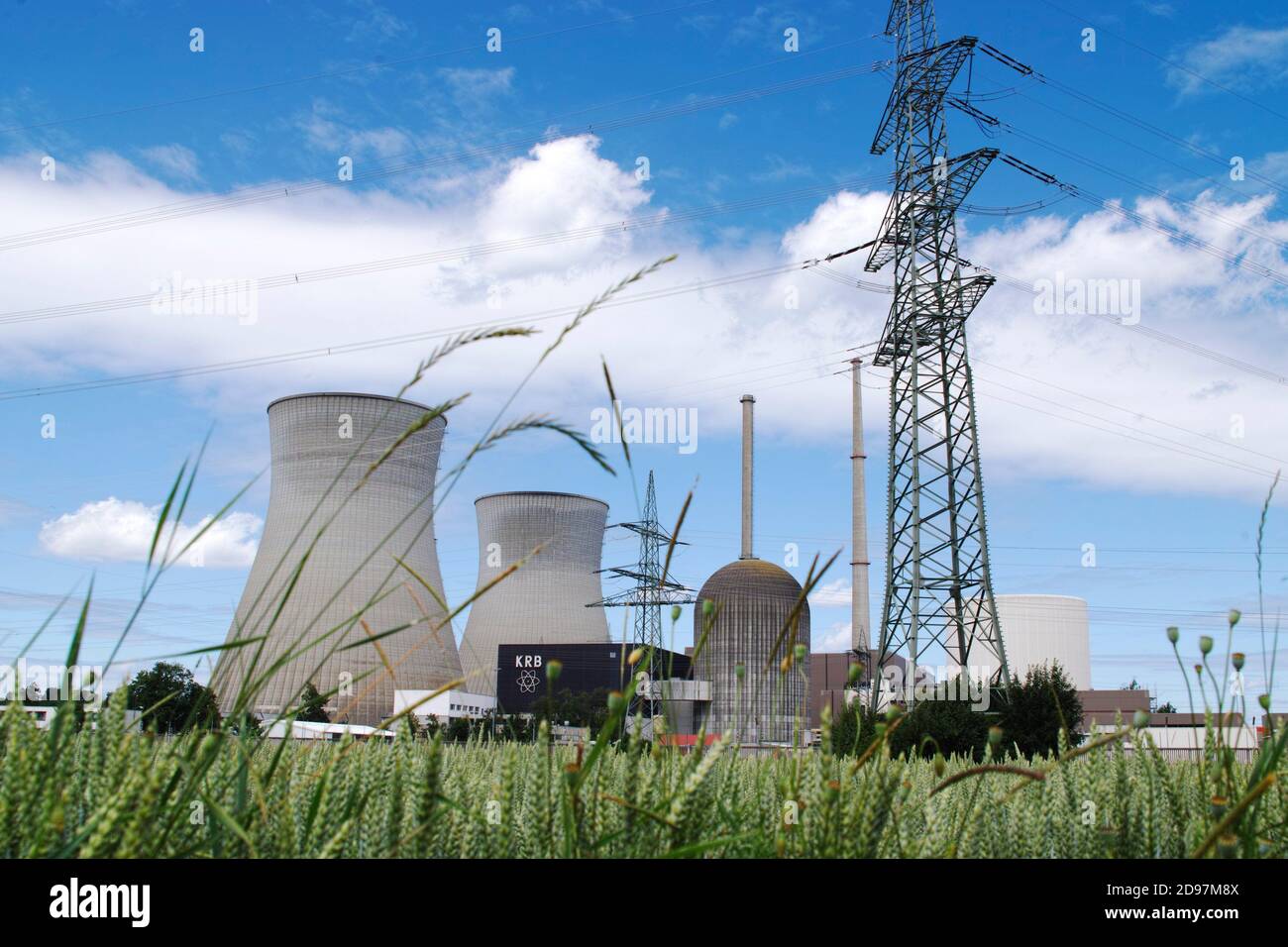 Gundremmingen; former biggest German nuclear power plant Stock Photo ...