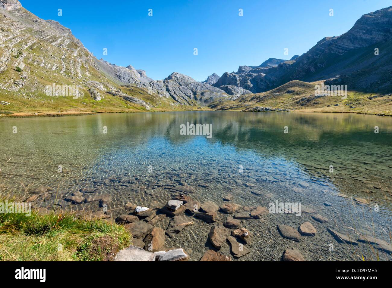 Lauzanier Lake, Ubaye Valley, Alps, France Stock Photo - Alamy