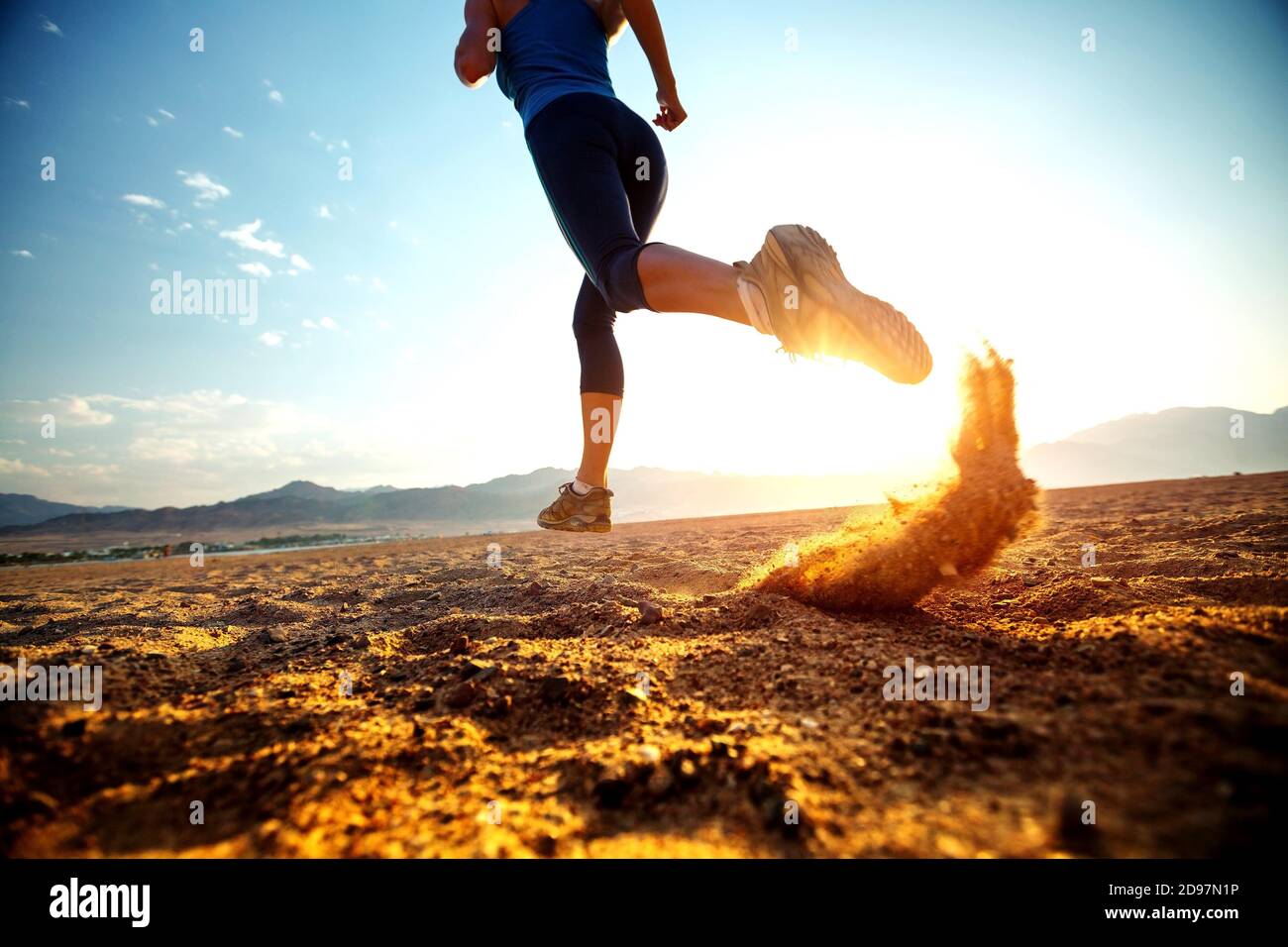 Young man looking at rising sun hi-res stock photography and images - Alamy