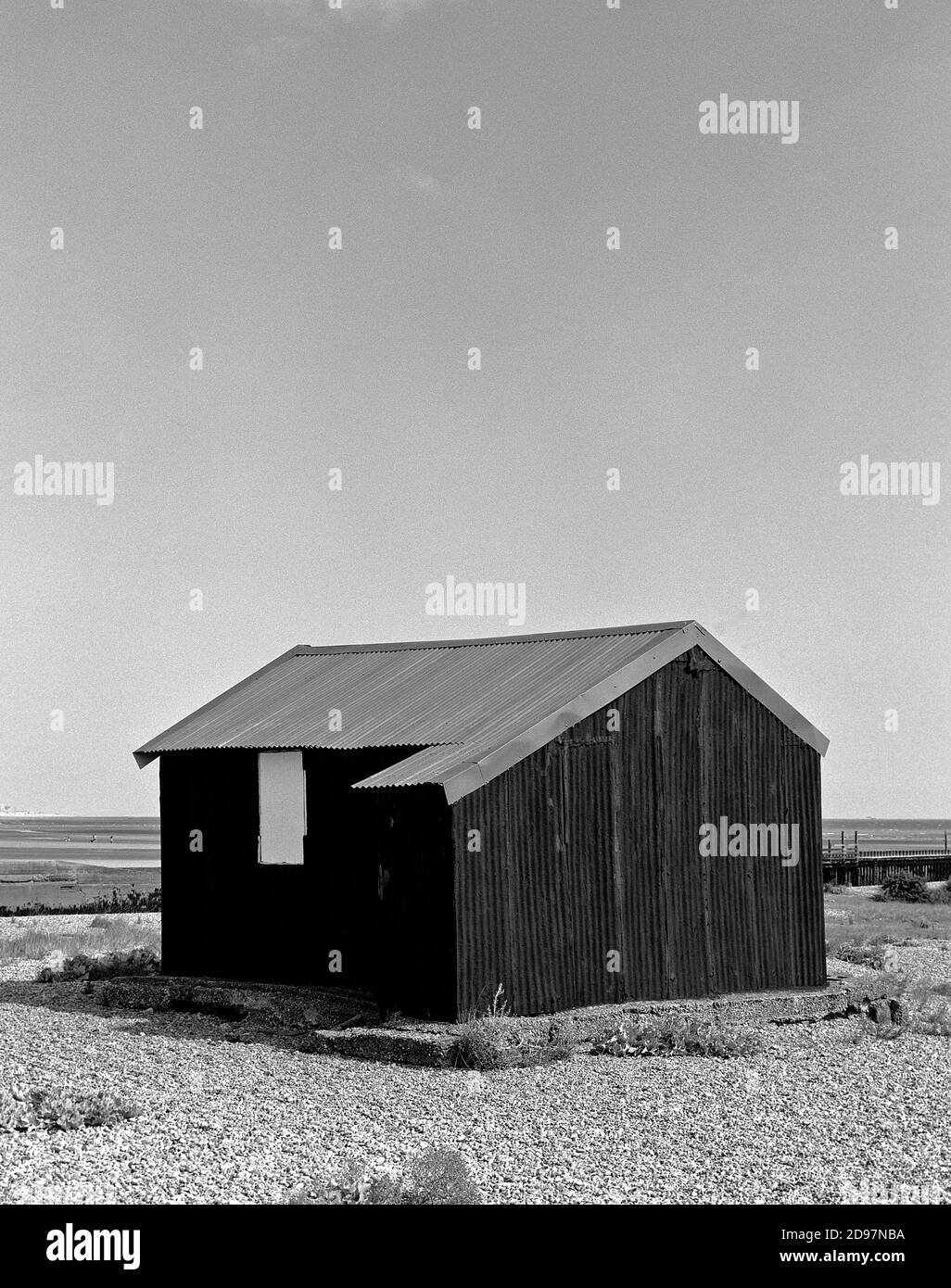 Old shed with shingle roof Black and White Stock Photos & Images - Alamy