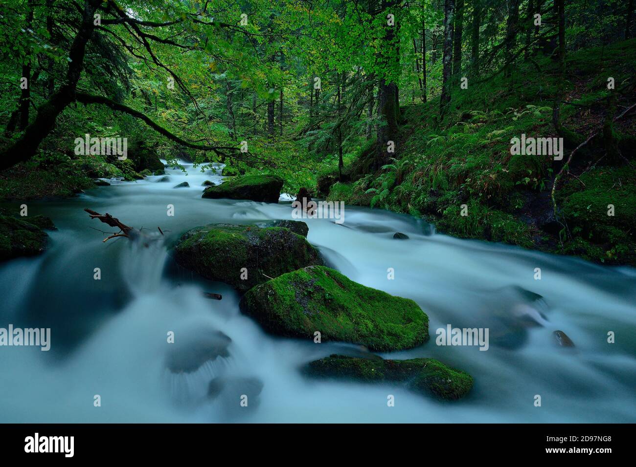 Mars River in Mars valley before the Biaguin waterfall, Parc Naturel ...