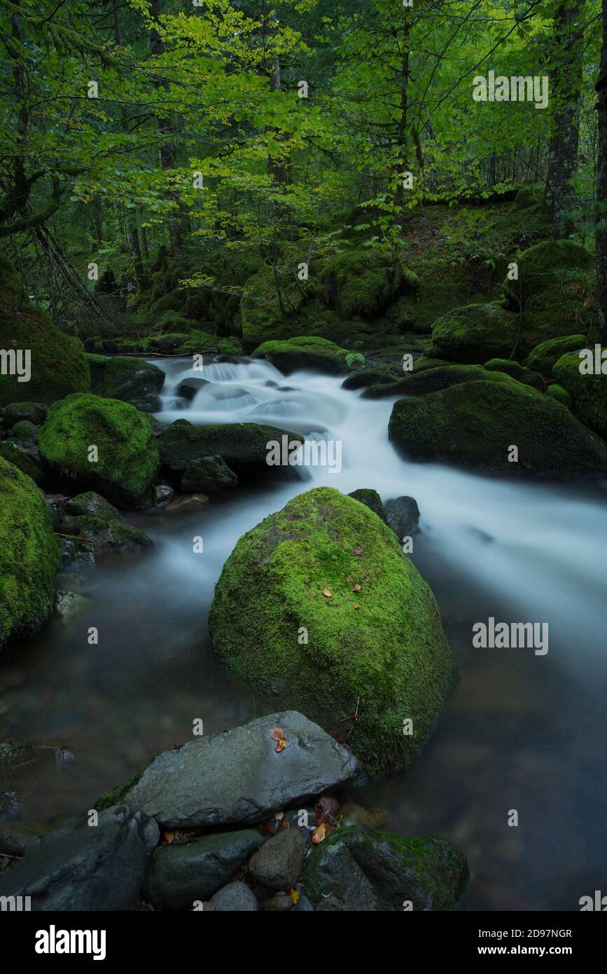Mars River in Mars valley before the Biaguin waterfall, Parc Naturel ...