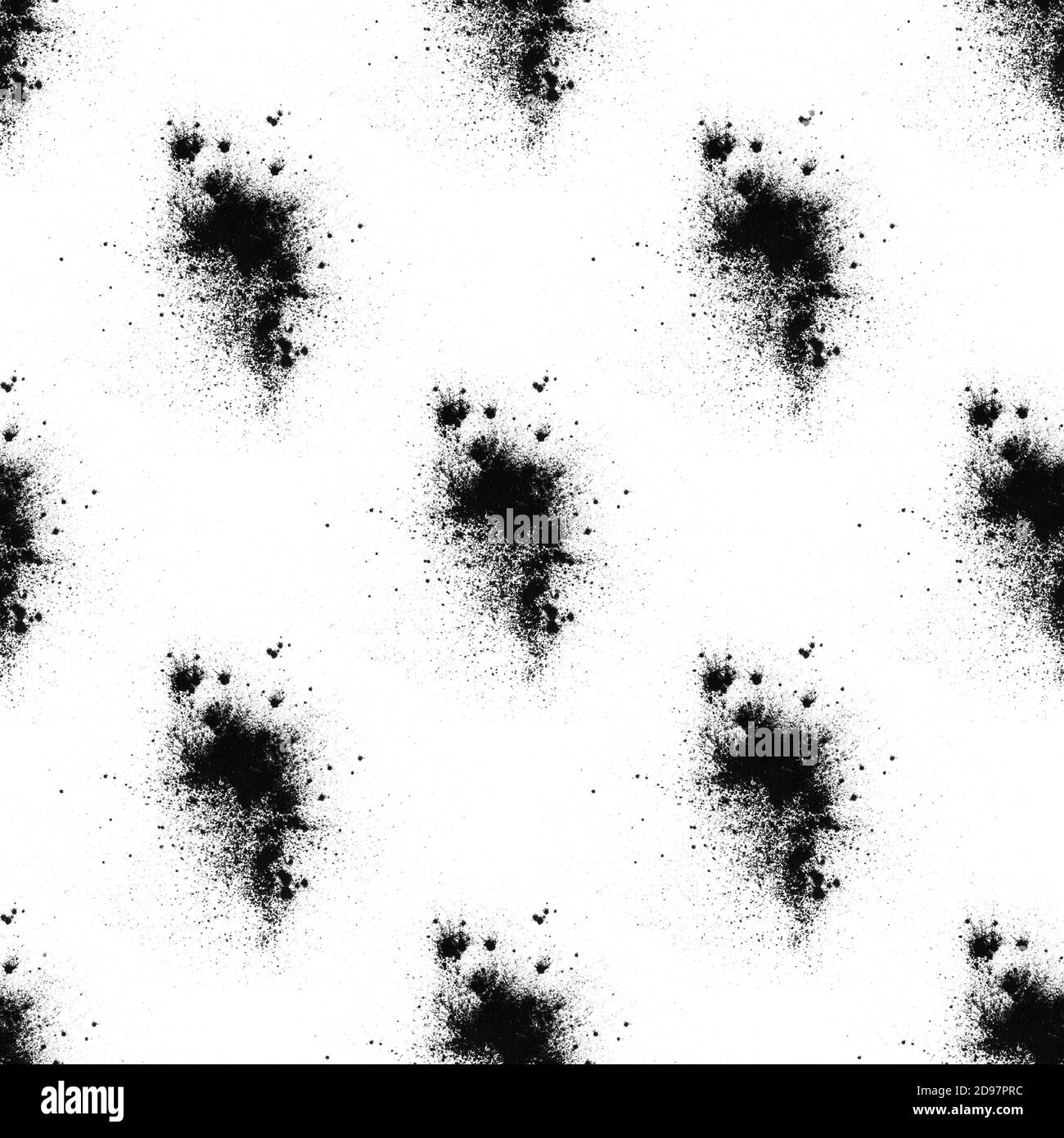 set of black splashes with splashes isolated on white background Stock ...