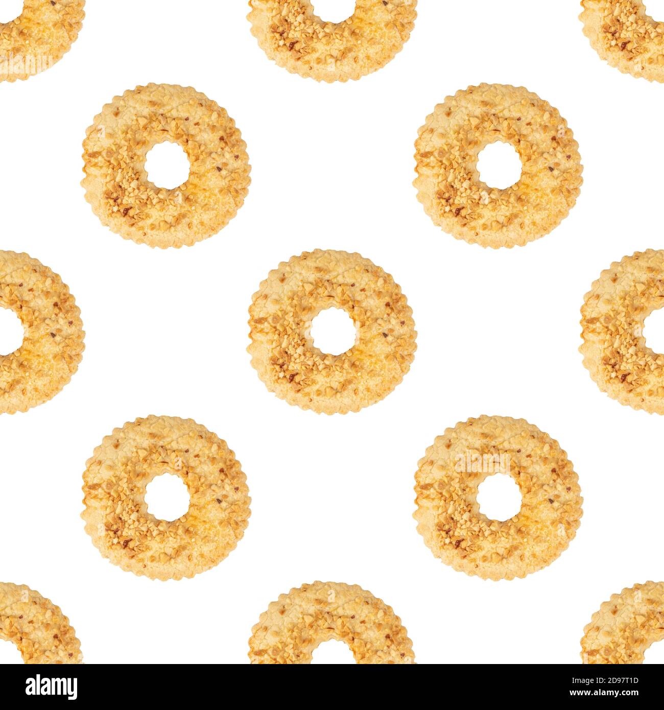 seamless pretzel pattern isolated on white background Stock Photo - Alamy