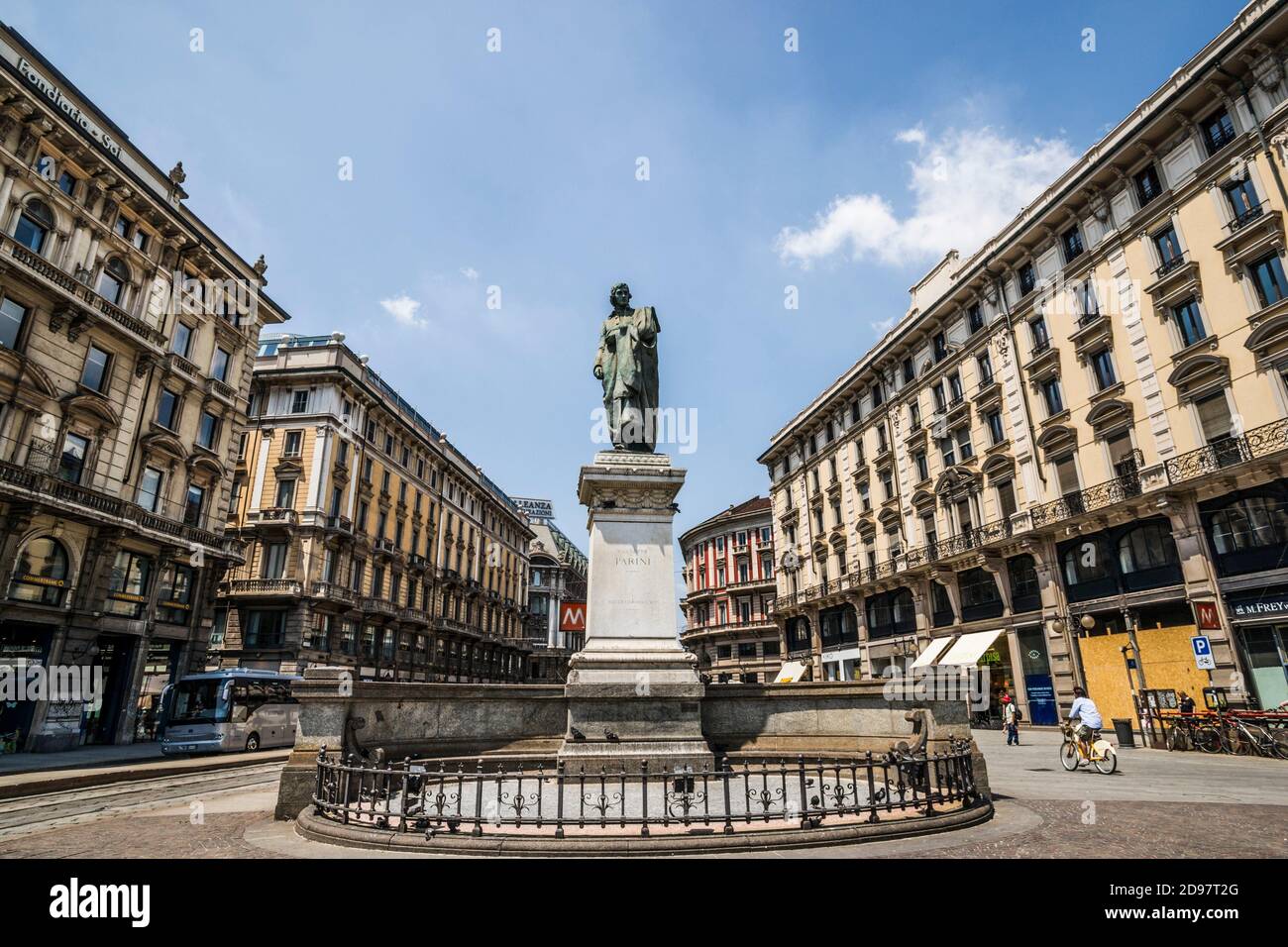 Giuseppe parini statue cordusio square hi-res stock photography and ...