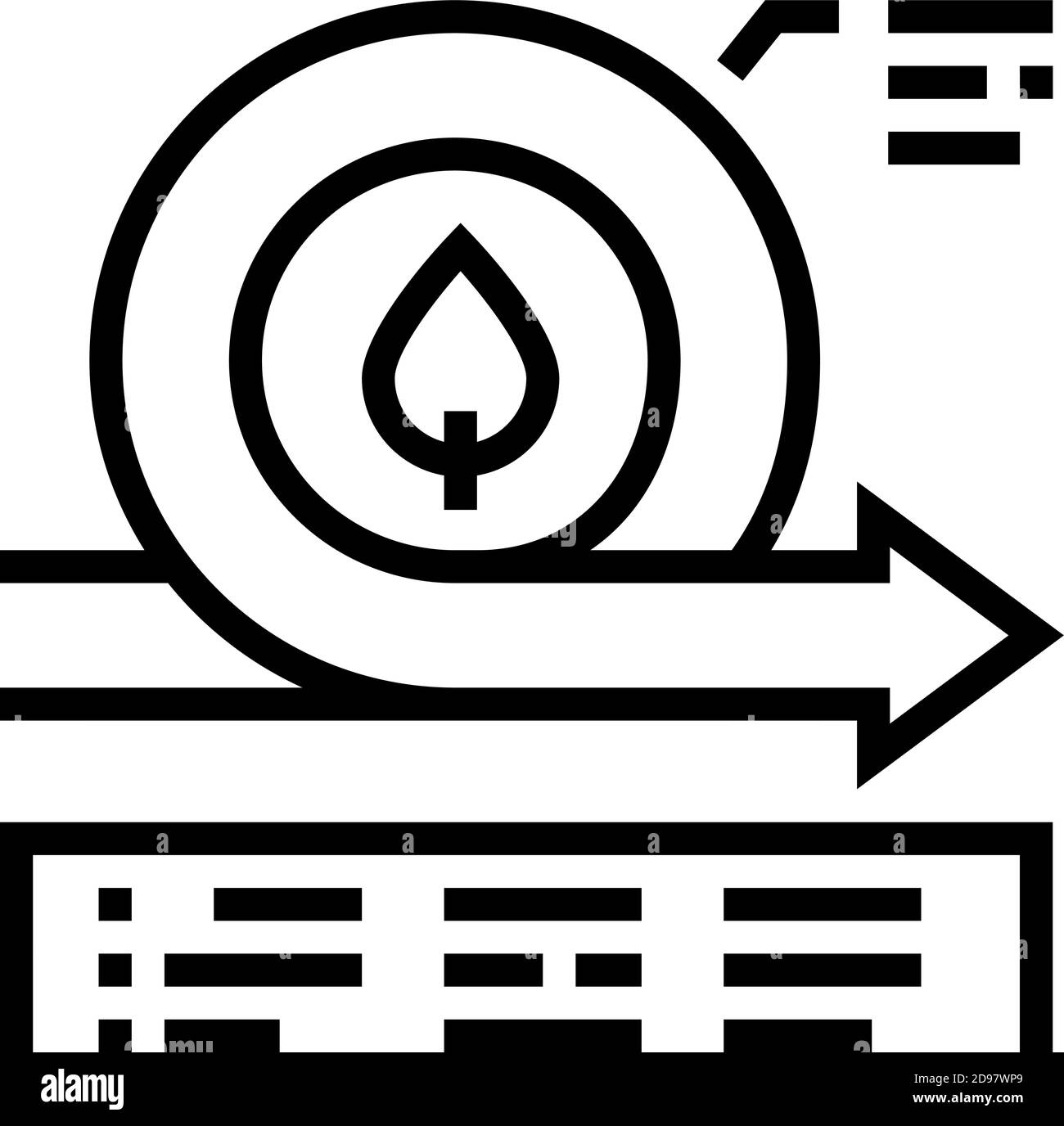 environmental circular economy line icon vector illustration Stock ...