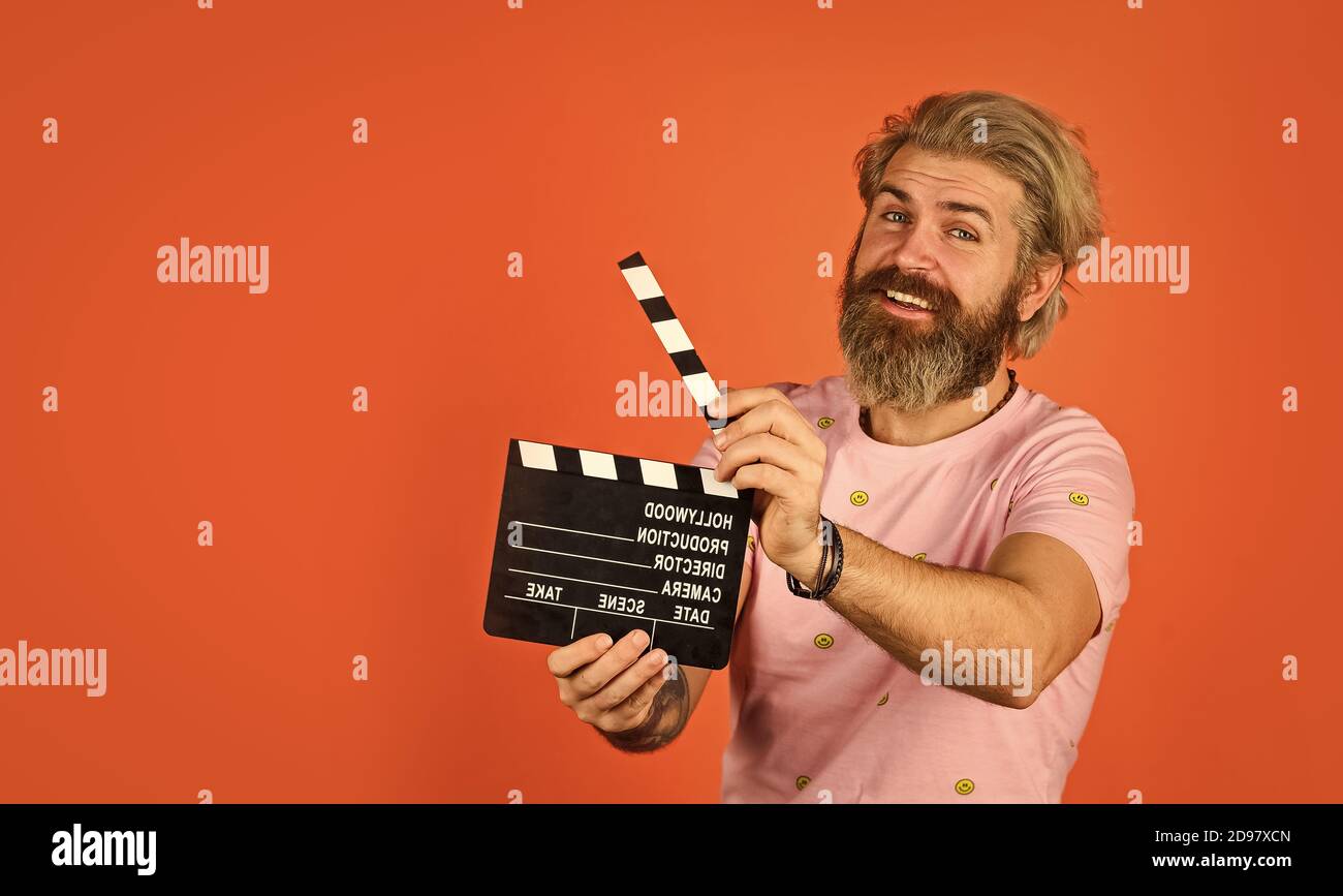 Film director concept. catch the feeling. Professional Actor Ready for ...