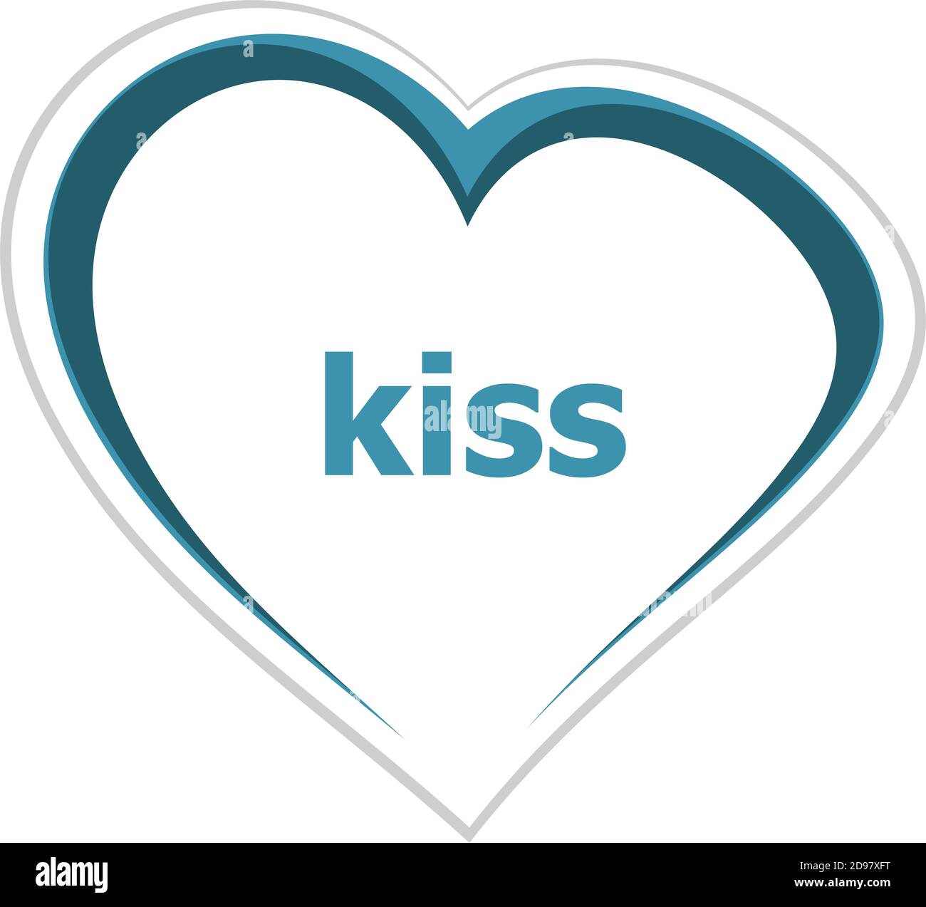 Kiss icon simple element hi-res stock photography and images - Alamy