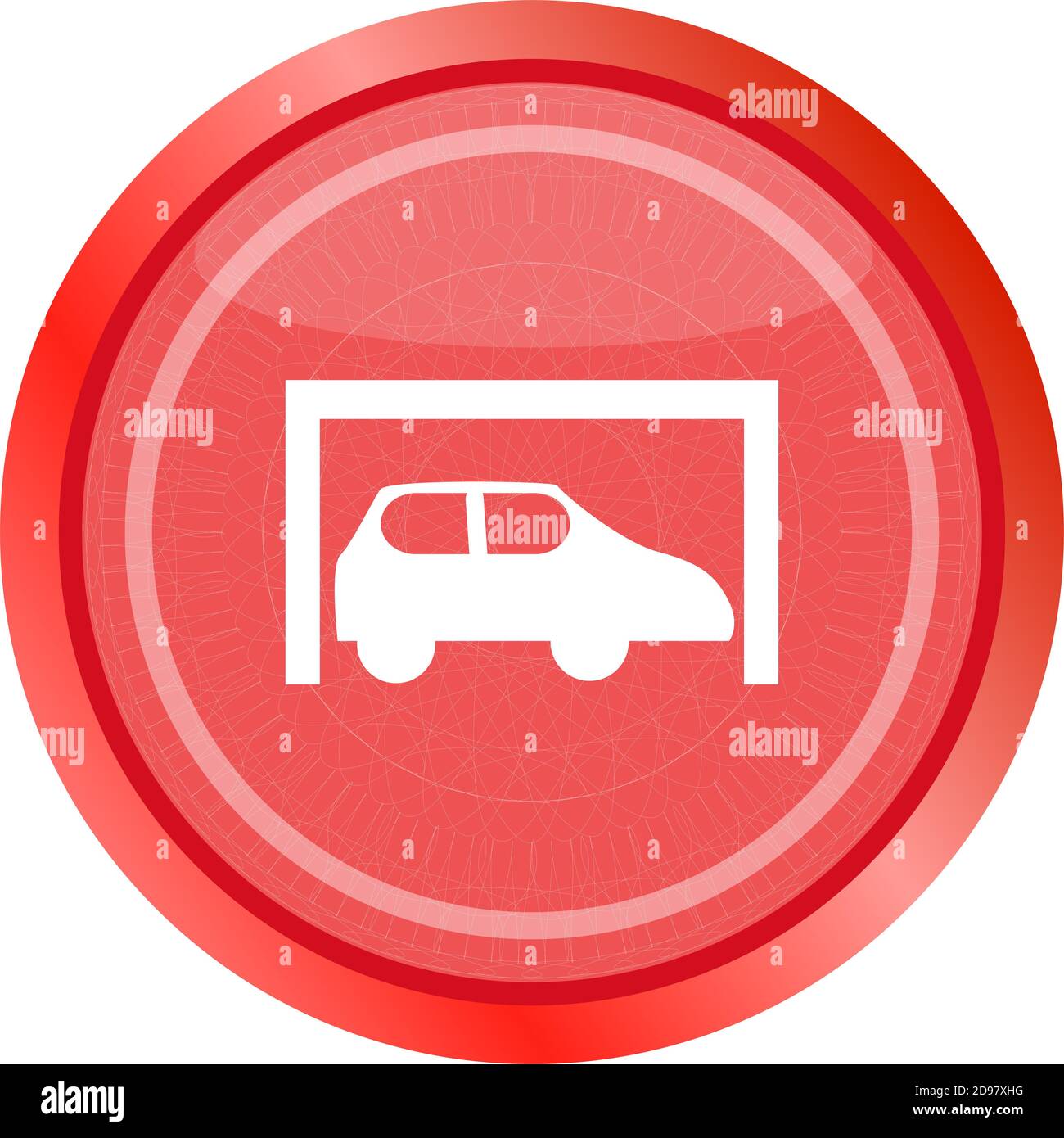 Car icon button design elements isolated on white Stock Photo - Alamy