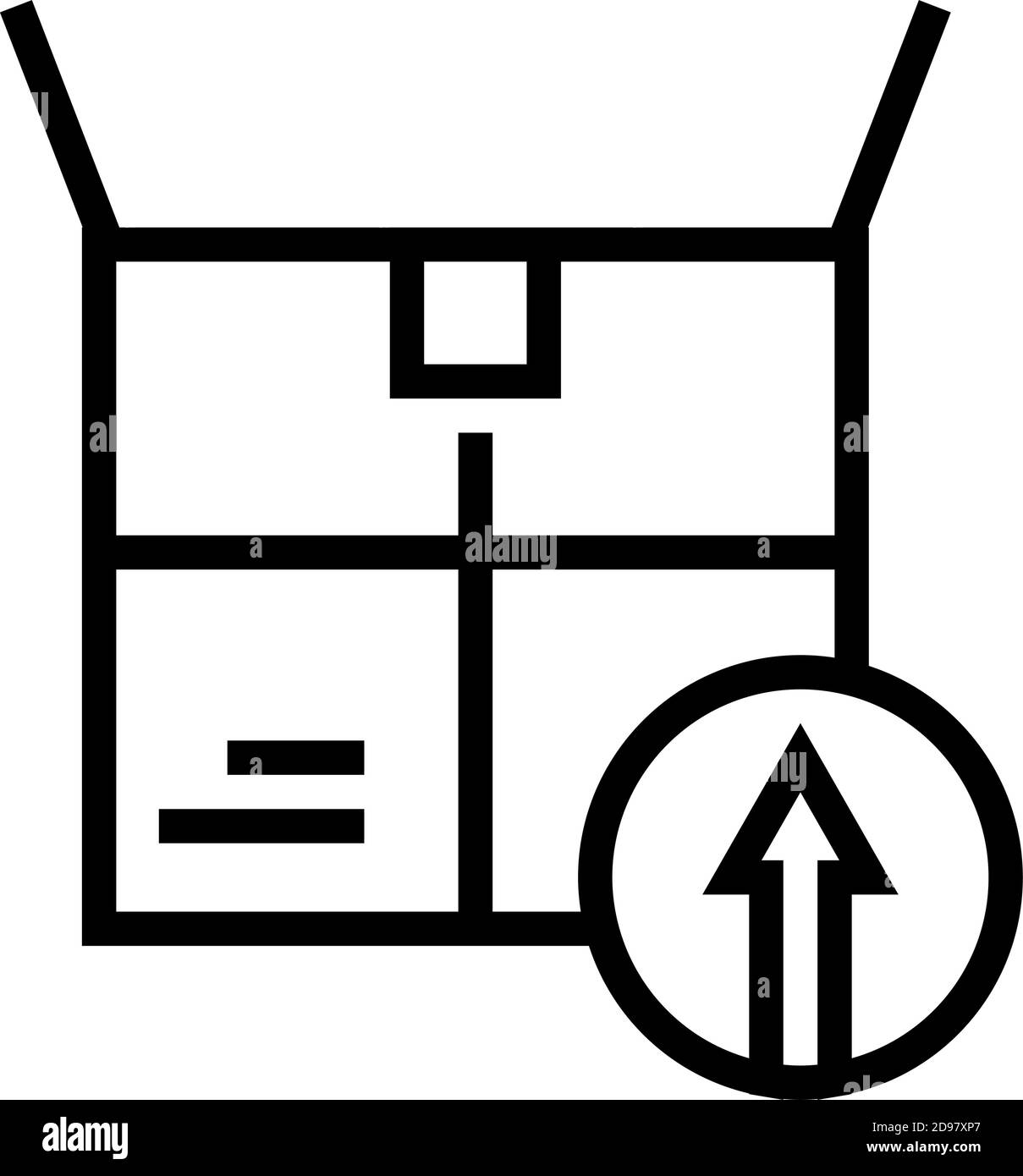 packaging linear economy line icon vector illustration Stock Vector ...