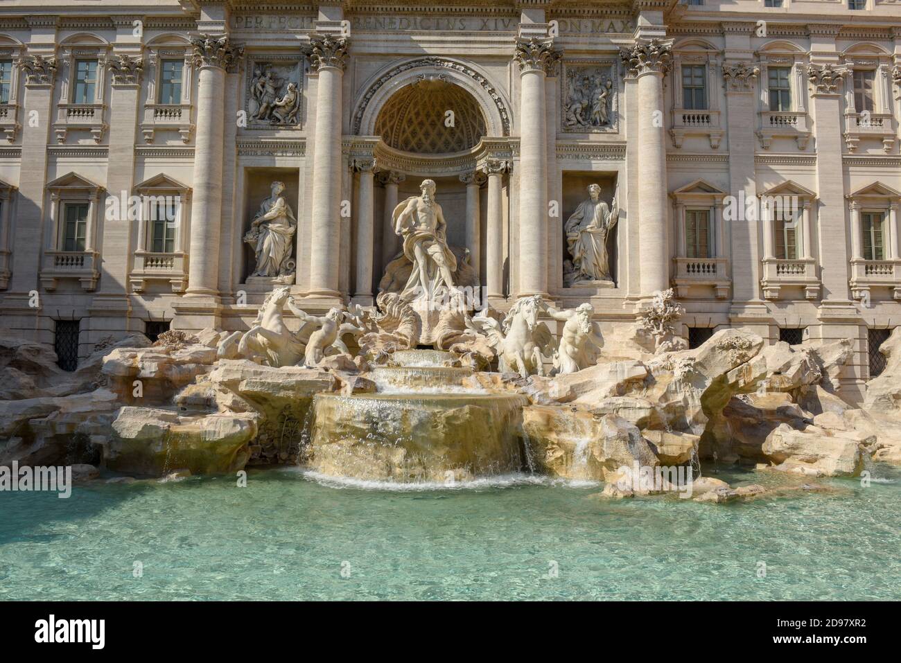 The famous fountain of Trevi at Rome on Italy Stock Photo - Alamy
