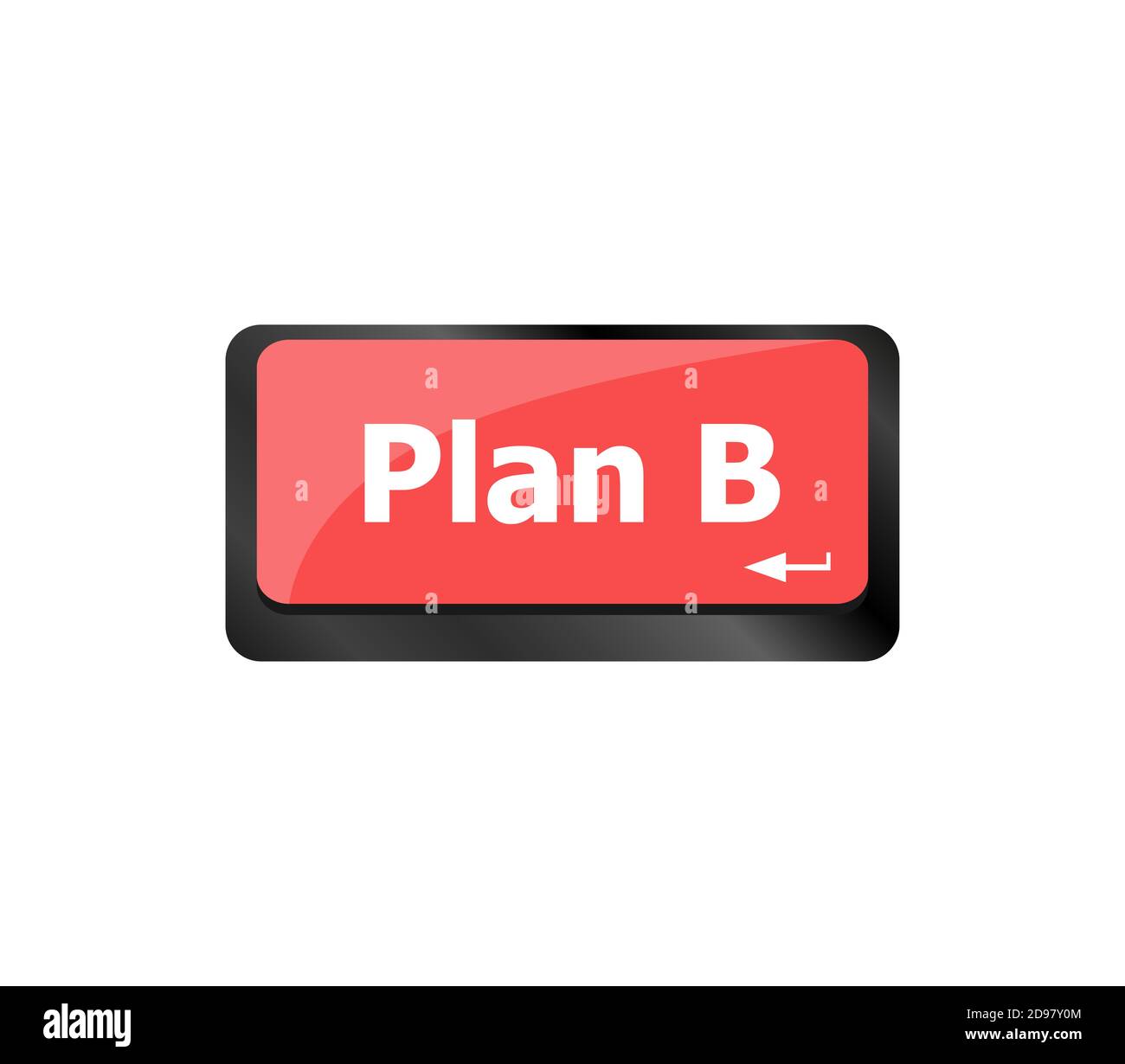 Plan B key on computer keyboard - business concept Stock Photo - Alamy