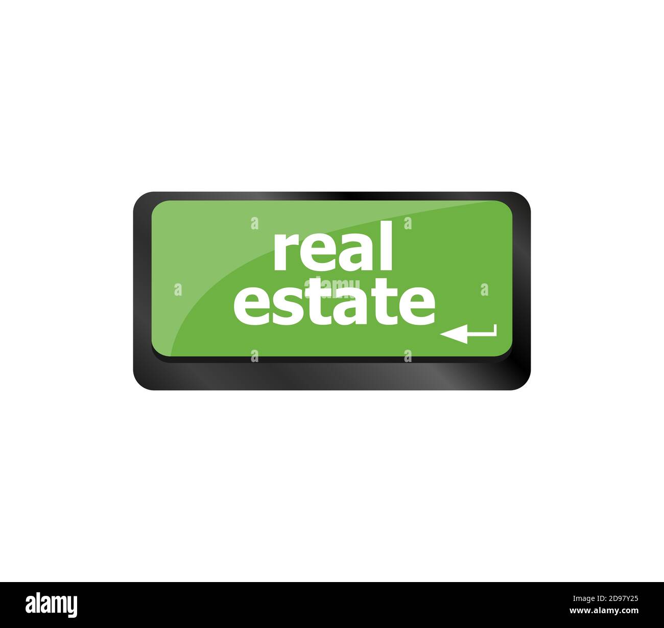 Real Estate concept. hot key on computer keyboard with Real Estate ...