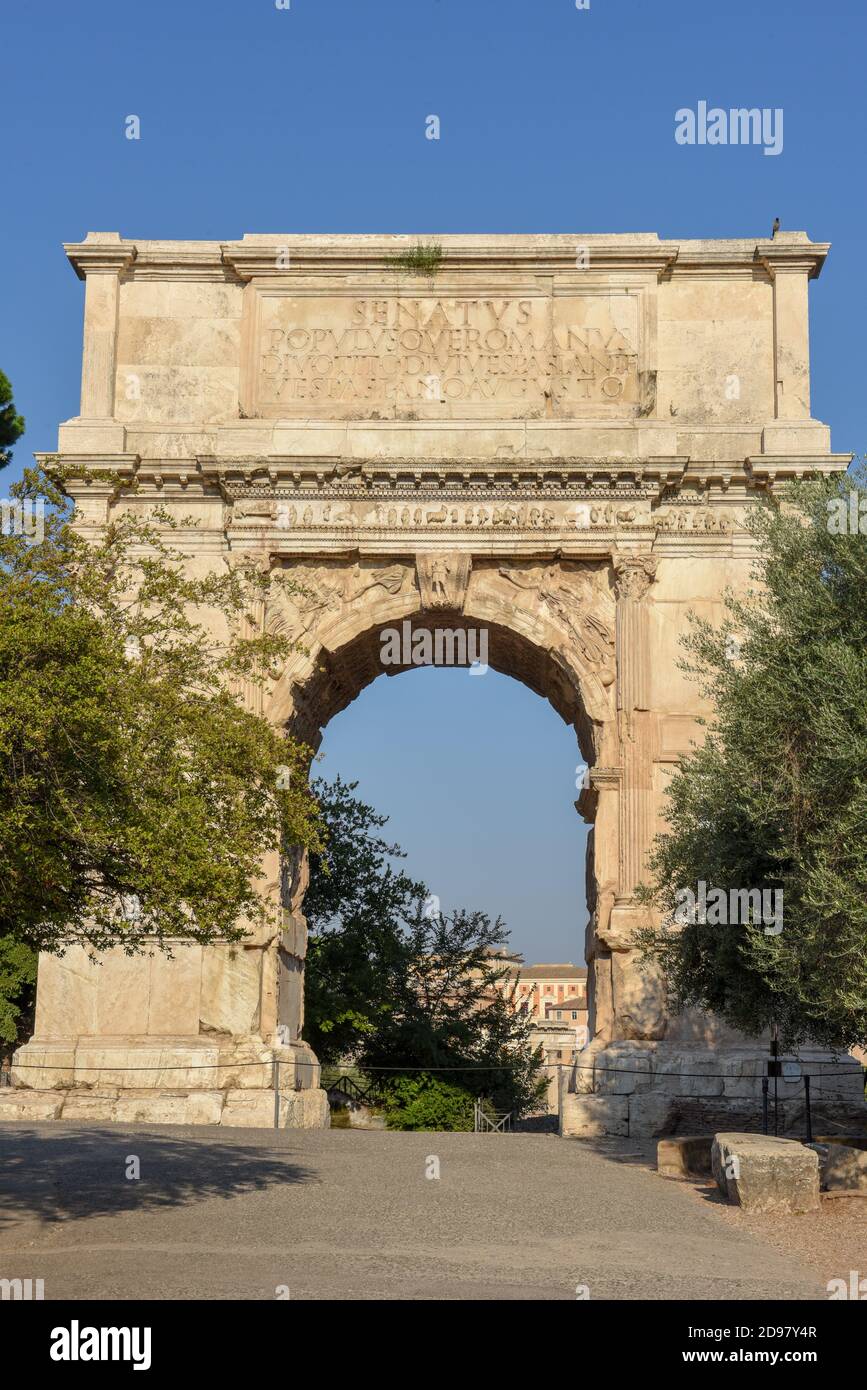 Arch of Tito at Roma on Italy Stock Photo - Alamy