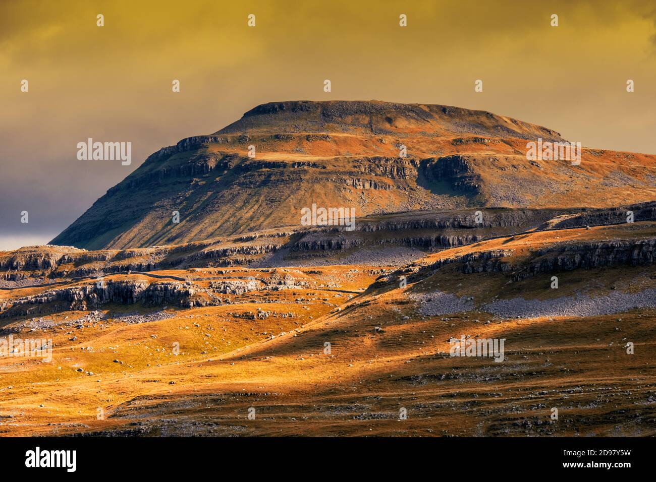 Ingleborough is the second-highest mountain in the Yorkshire Dales ...