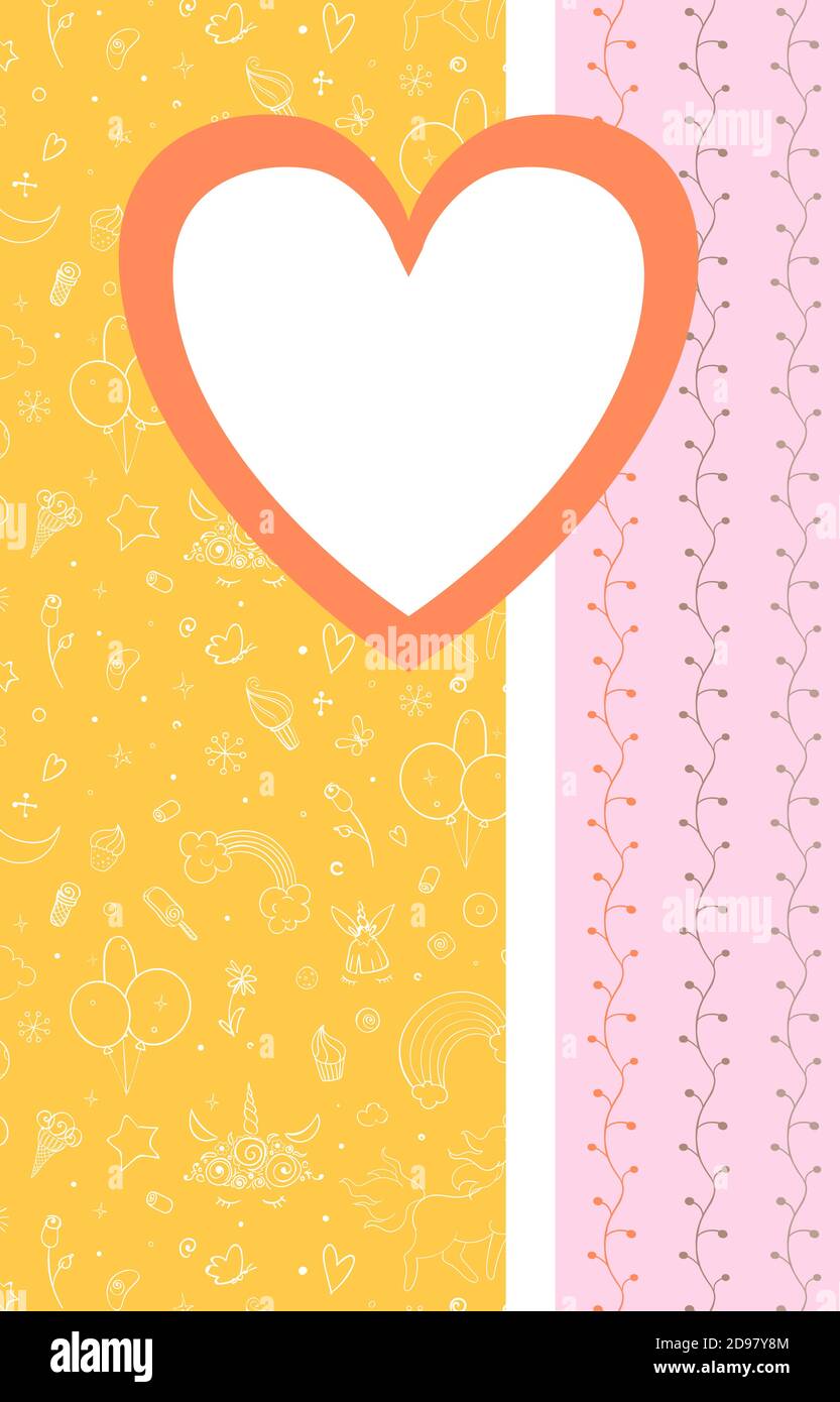 Design template for cute wedding invitation card. Template for ...