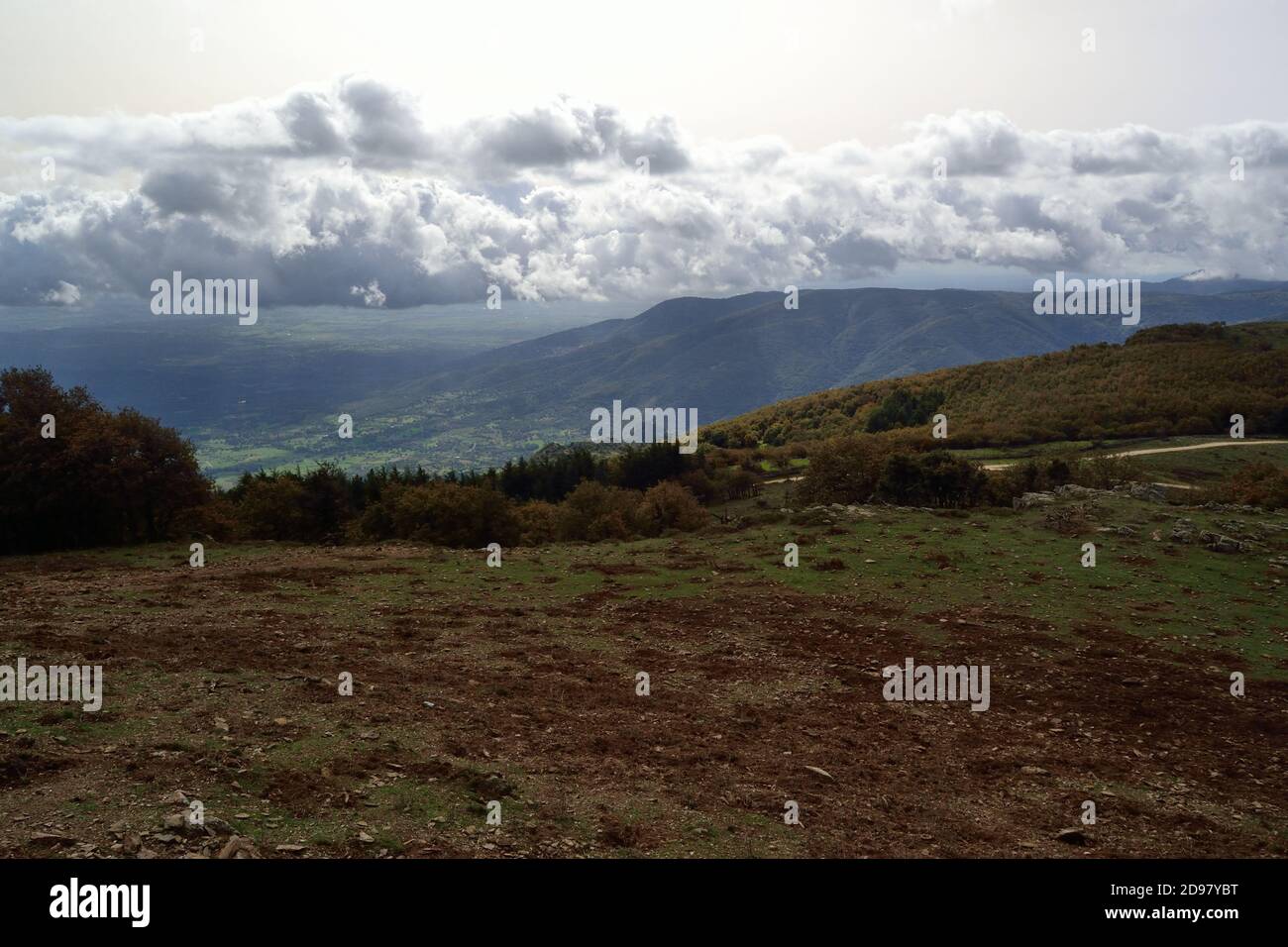 Panorama from Monte Rasu Stock Photo - Alamy