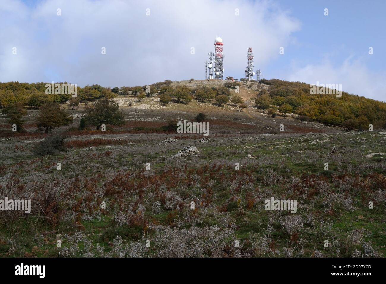 View of Monte Rasu Stock Photo - Alamy