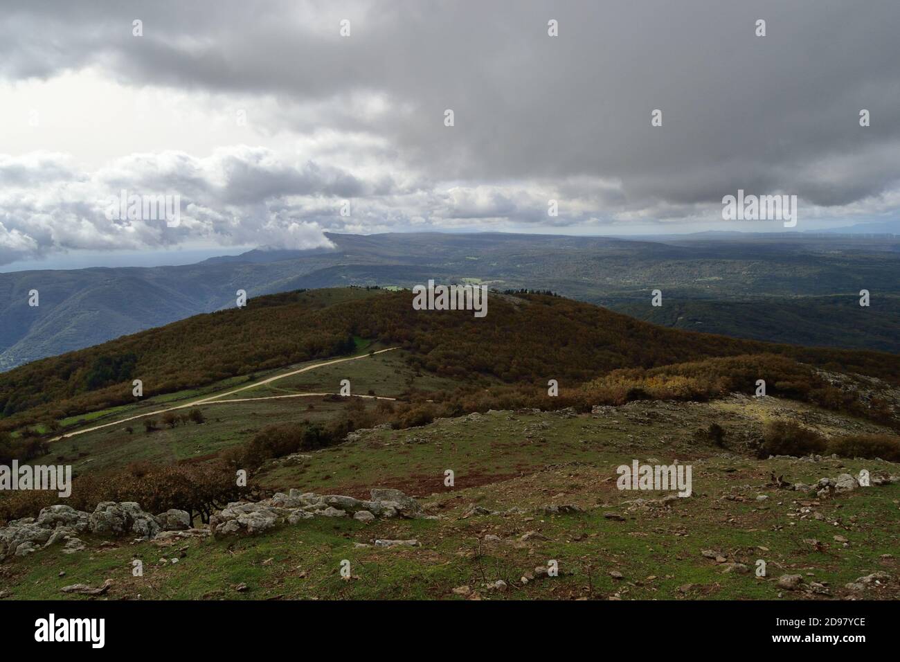 Panorama from Monte Rasu Stock Photo - Alamy