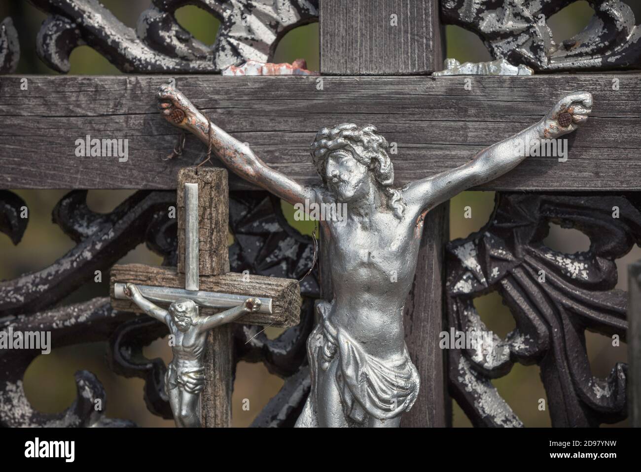 SIAULIAI, LITHUANIA - JUL 12, 2015: Hill of Crosses is a unique ...