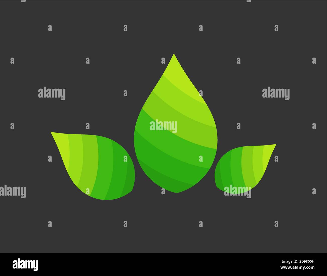 Green leaves nature symbol. Vector illustration Stock Vector Image ...