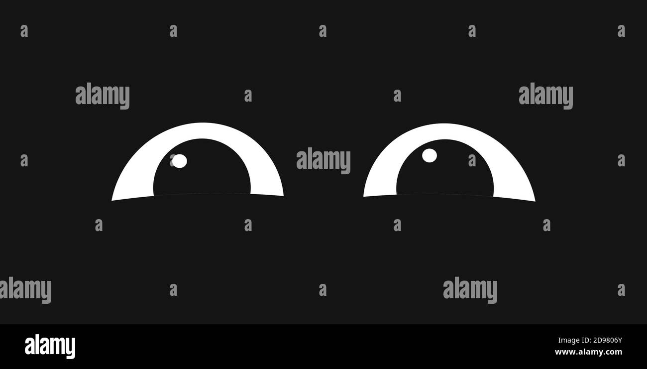 Eyes in darkness. Vector illustration Stock Vector Image & Art - Alamy