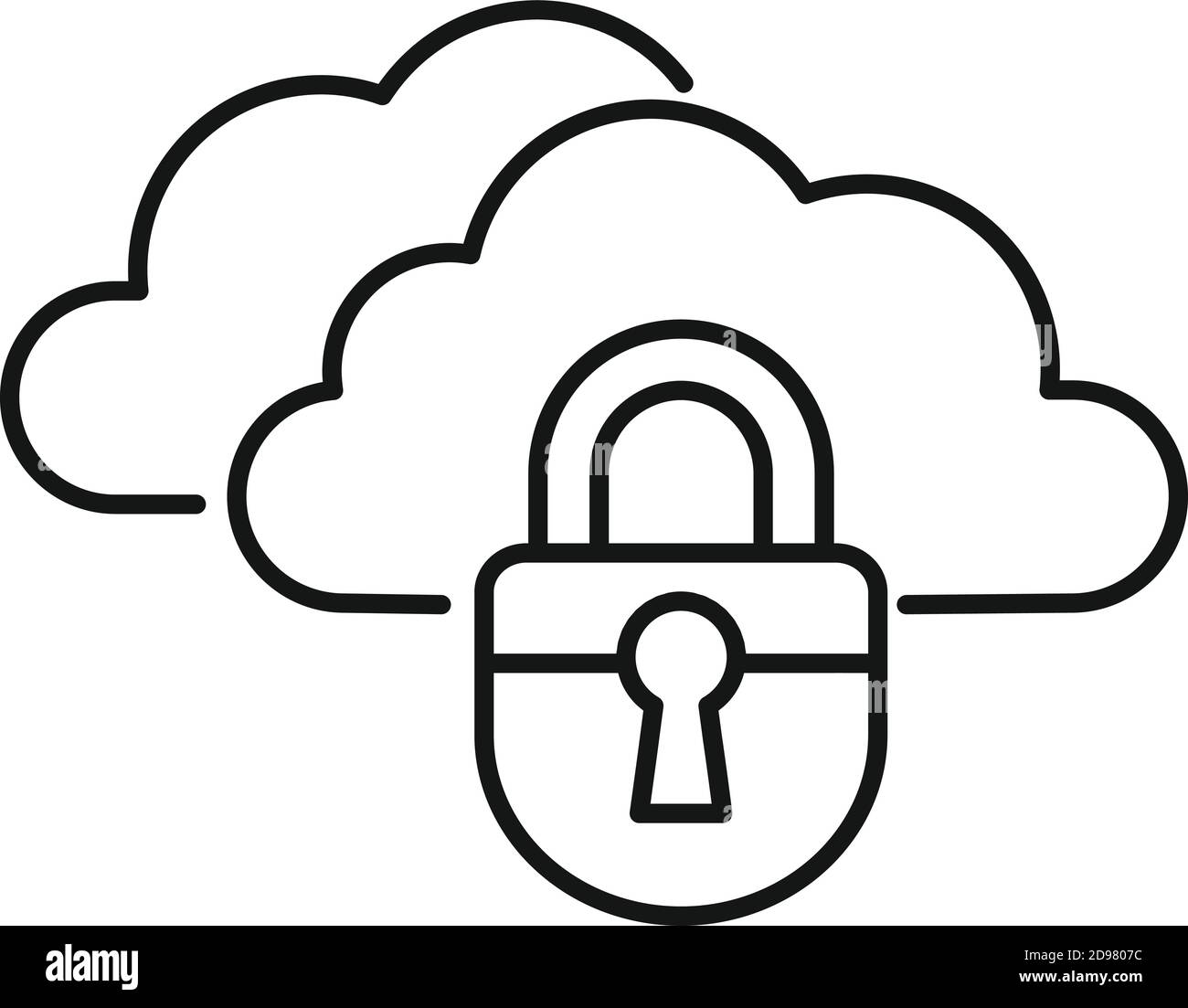 Secured data cloud icon, outline style Stock Vector Image & Art - Alamy Secured data cloud icon, outline style Stock Vector Image & Art - Alamy