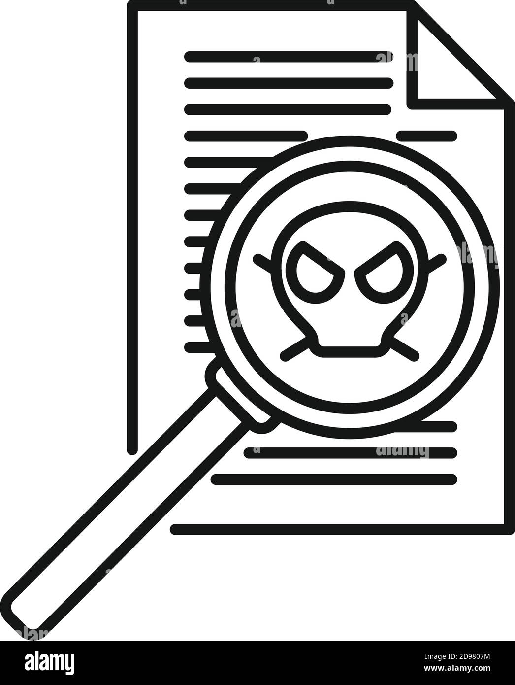 Fraud personal paper icon, outline style Stock Vector Image & Art - Alamy