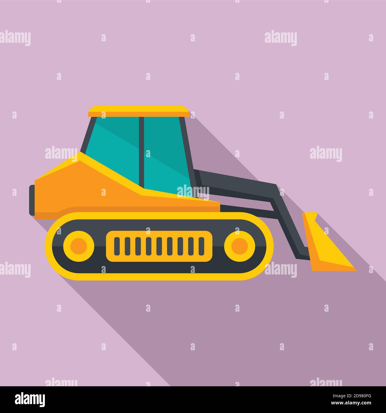Crawler backhoe loader Stock Vector Images - Alamy