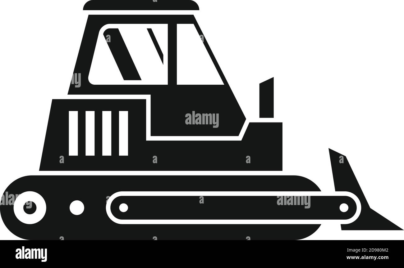 Big bulldozer icon, simple style Stock Vector Image & Art - Alamy