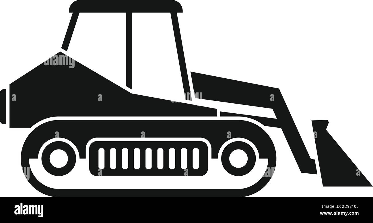 Loader bulldozer icon, simple style Stock Vector Image & Art - Alamy