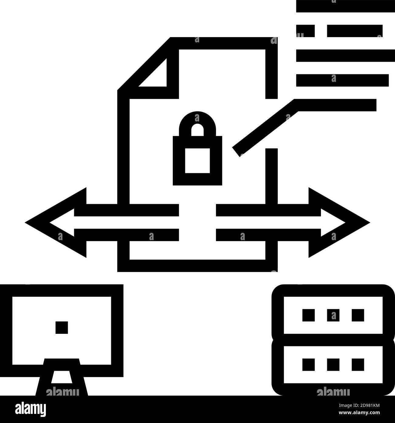 Secure file transfer protocol sftp Stock Vector Images - Alamy