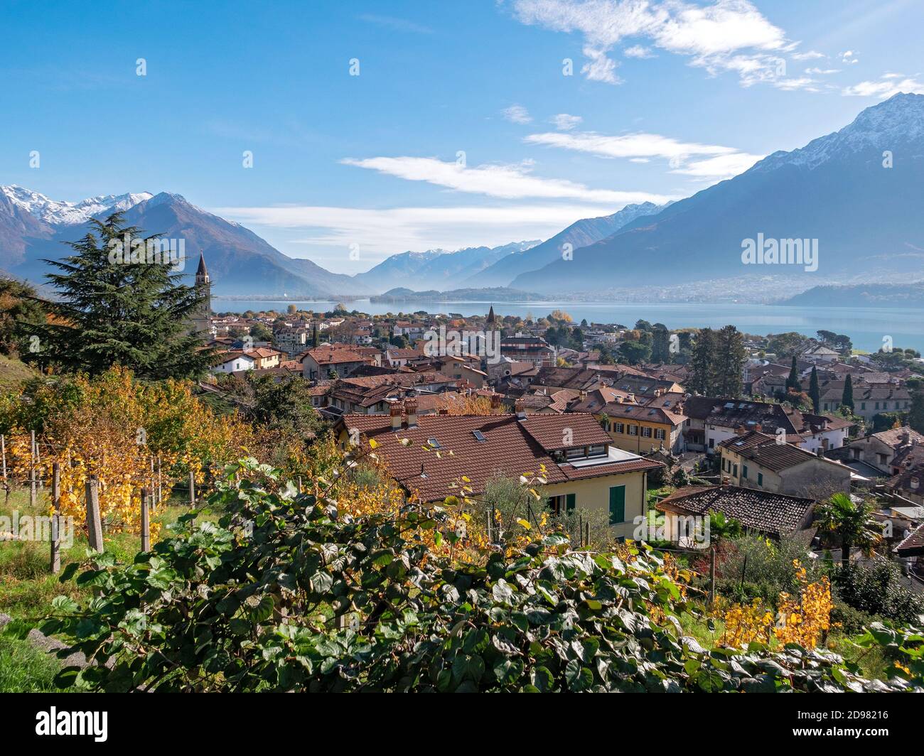 Panorama of Domaso on Lake Como Stock Photo - Alamy