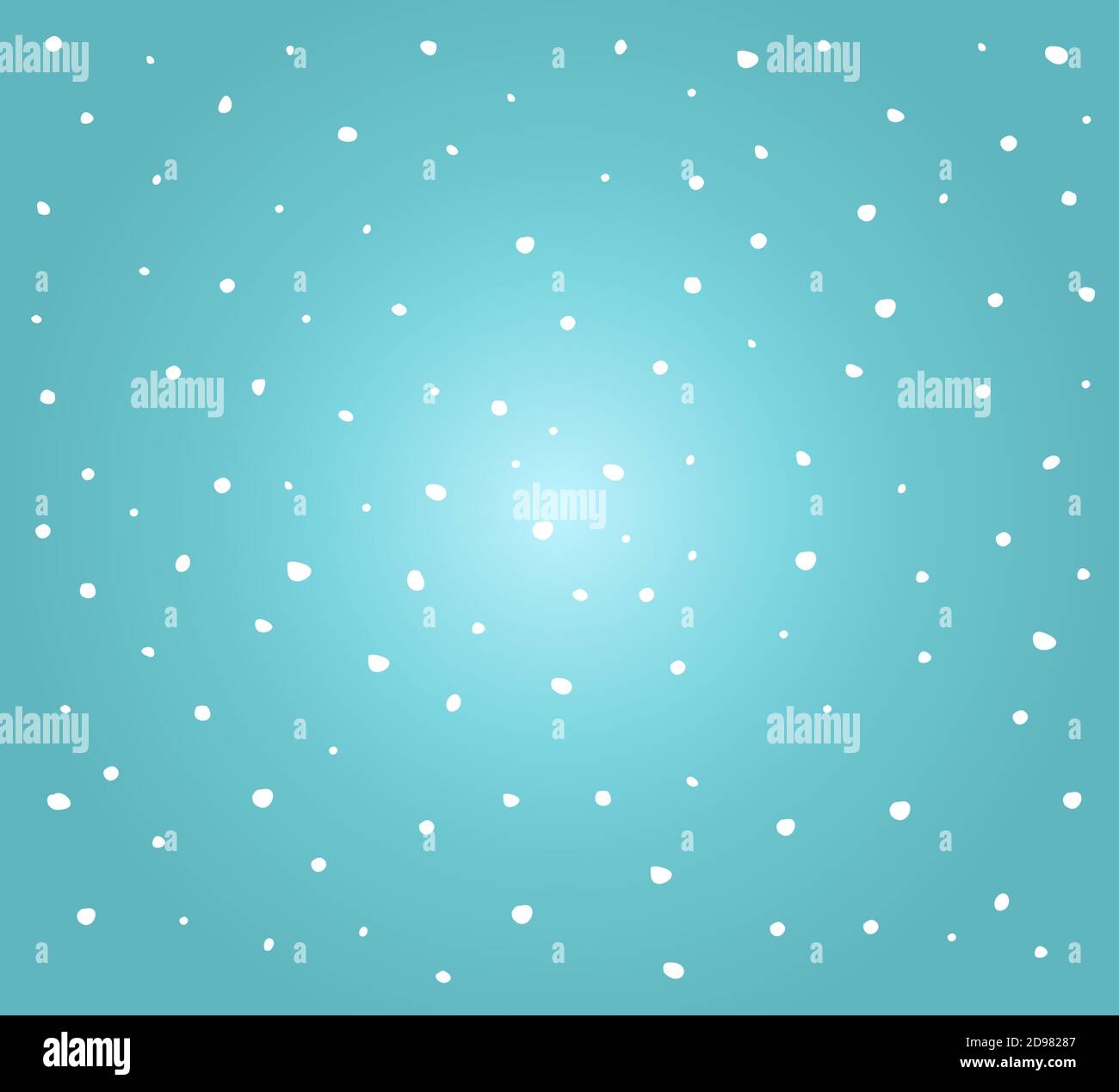 Winter snow falling from blue sky background. Vector illustration Stock ...