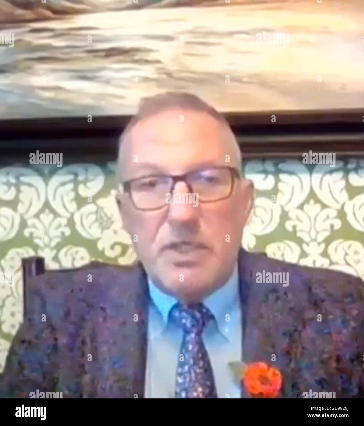 Former England cricketer, Baron Botham of Ravensworth, appearing via ...