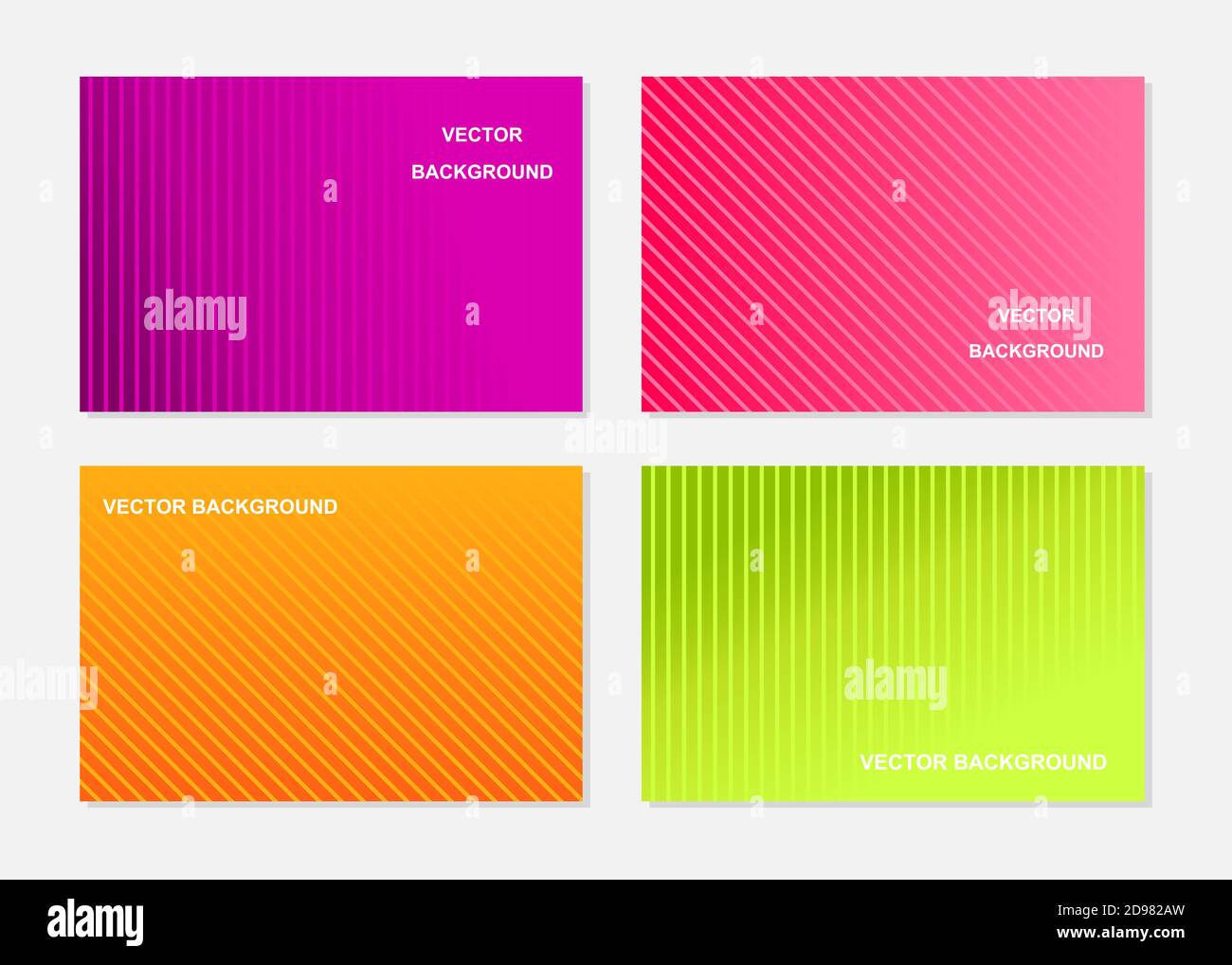 Modern vibrant colors gradient vector striped backgrounds. Geometric ...