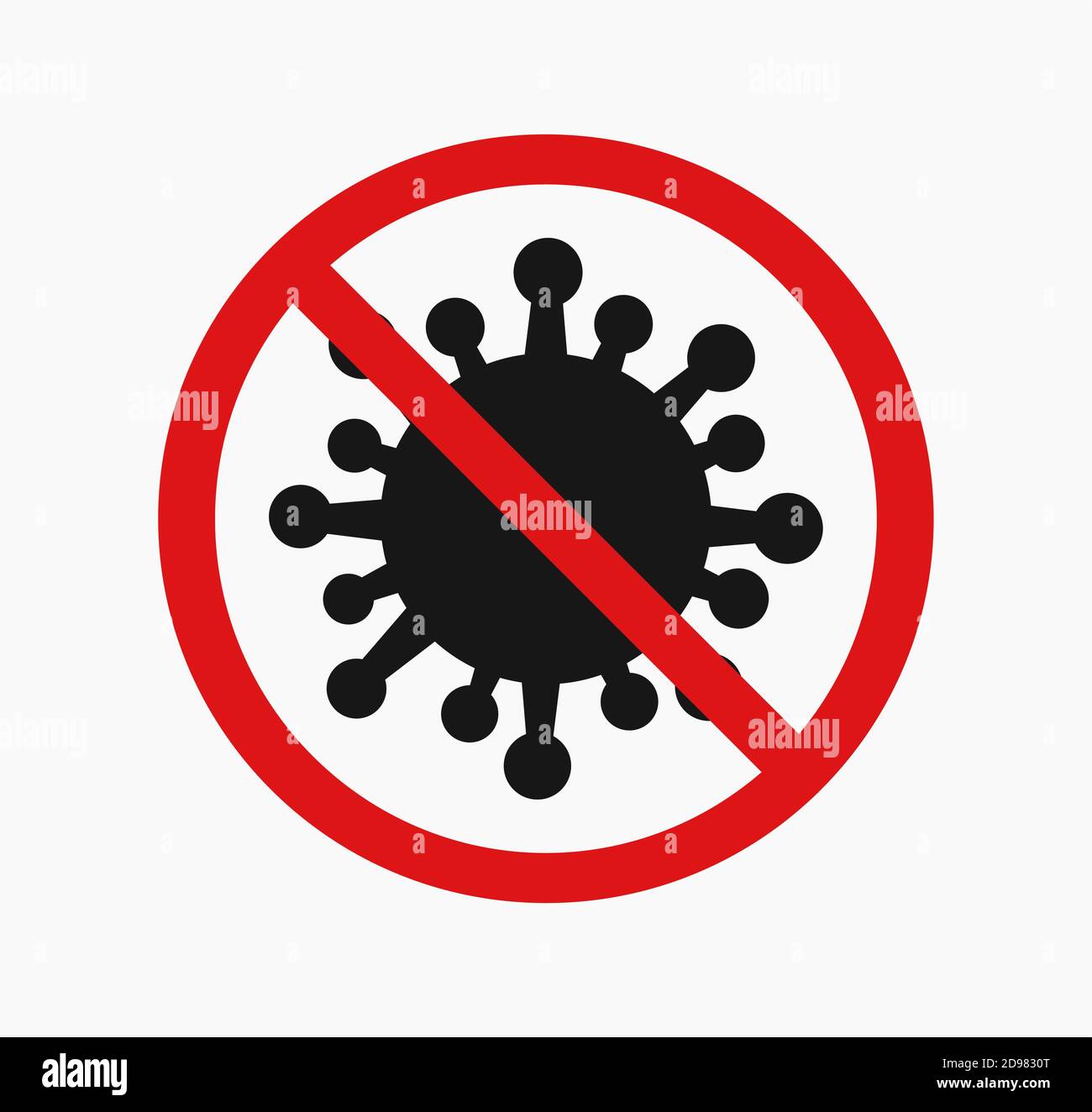Coronavirus stop COVID sign. Vector illustration Stock Vector Image ...